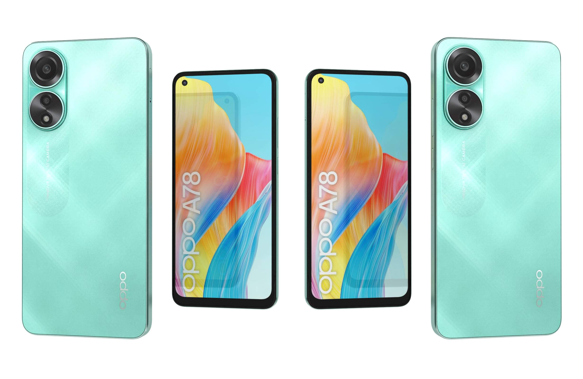 Oppo A78 4G Green - 3D Model by Rever_Art