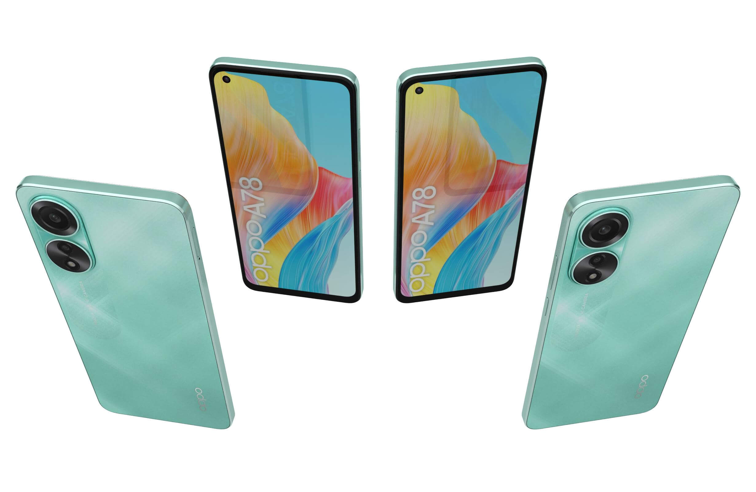 Oppo A78 4G Green - 3D Model by Rever_Art