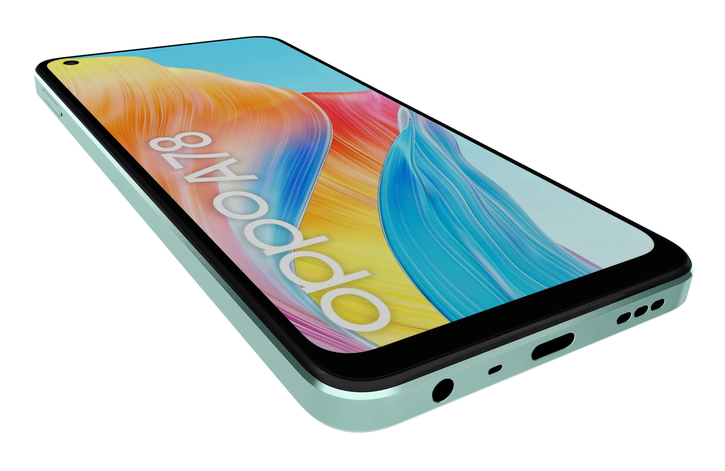 Oppo A78 4G Green - 3D Model by Rever_Art