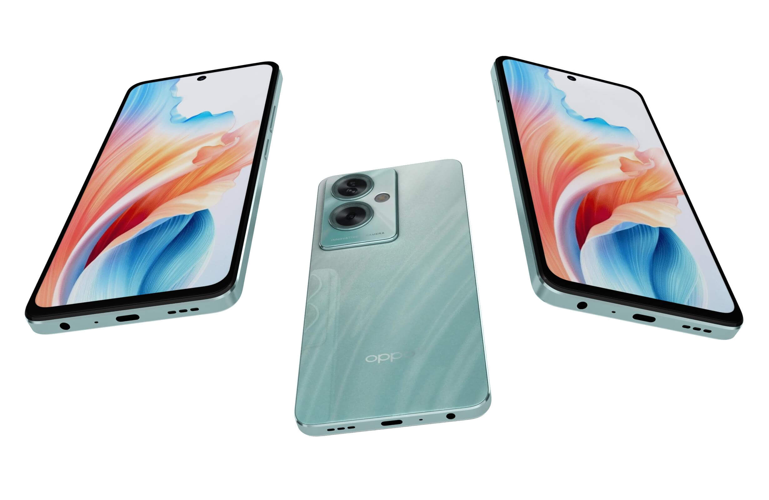 Oppo A79 Black and Blue - 3D Model by Rever_Art