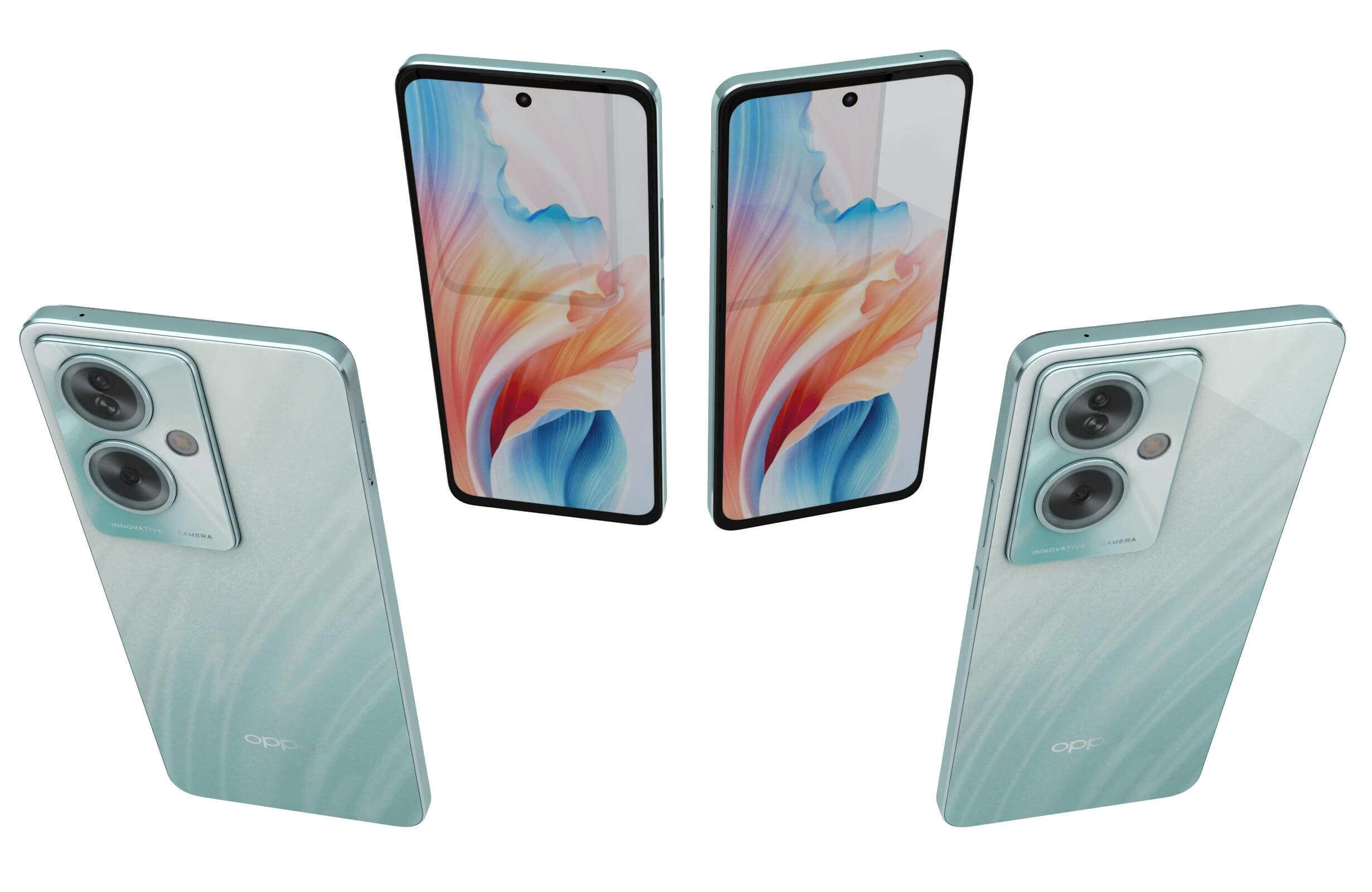 Oppo A79 Black and Blue - 3D Model by Rever_Art