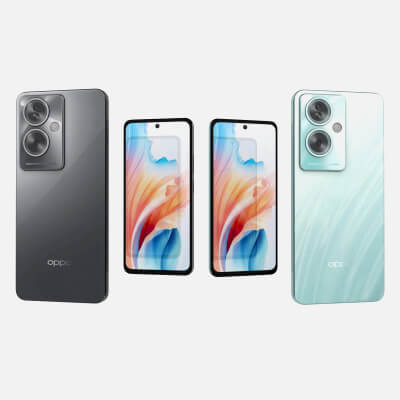 Oppo A79 Black and Blue - 3D Model by Rever_Art