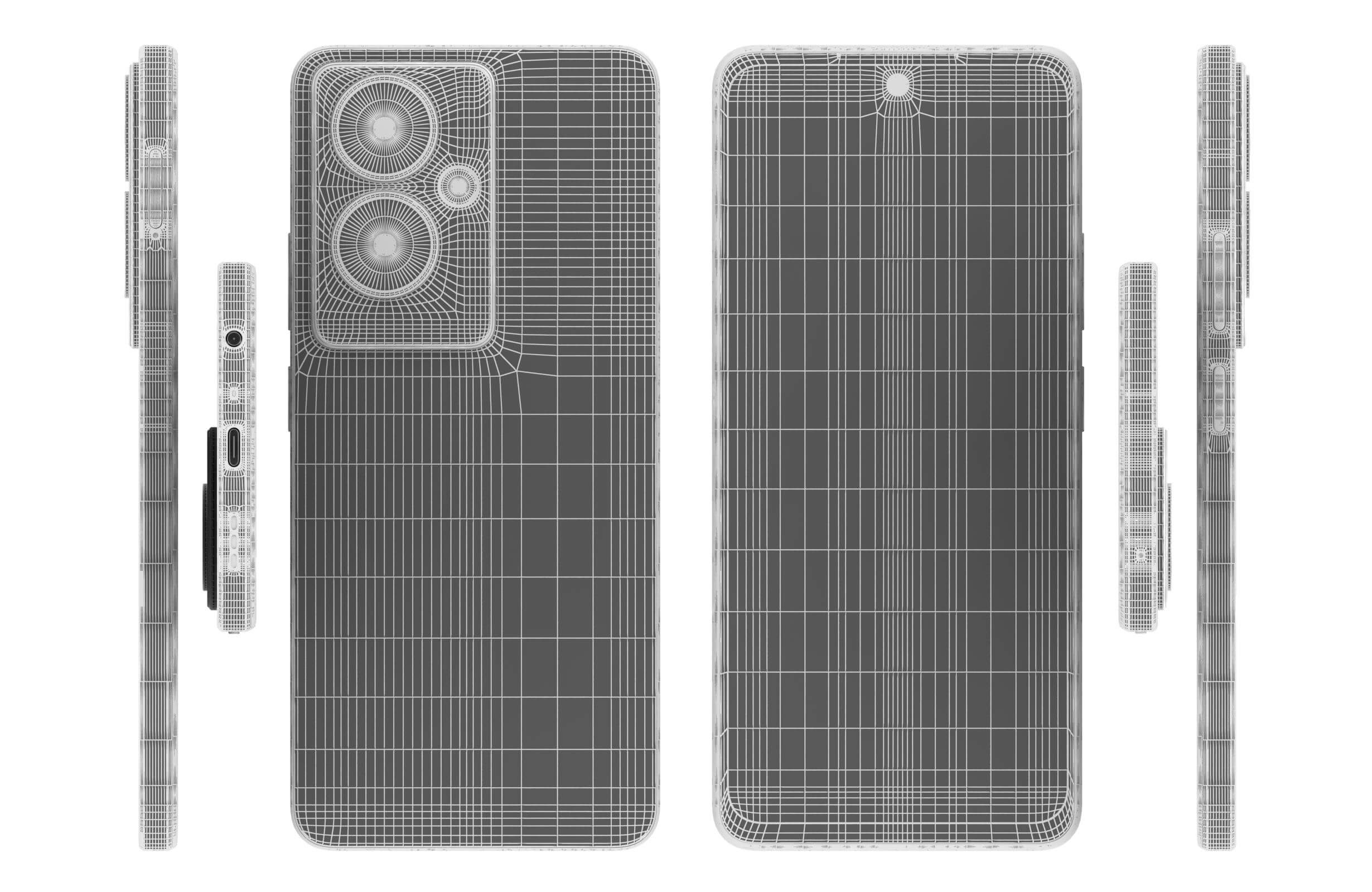 Oppo A79 Black - 3D Model by Rever_Art