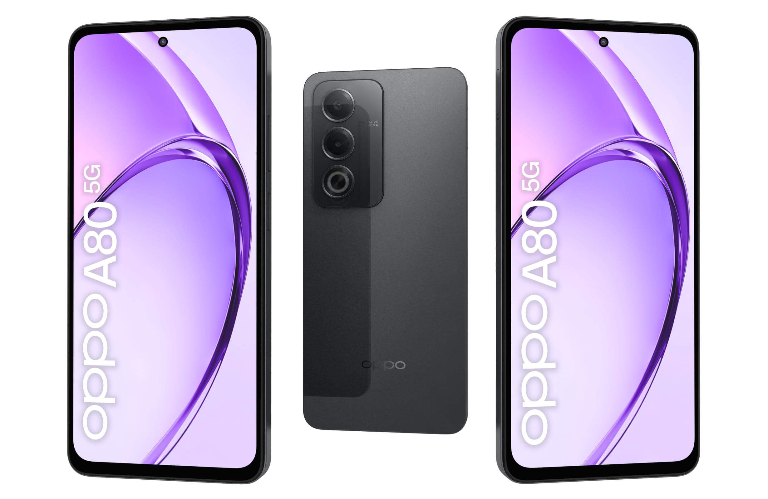 Oppo A80 Moonlight Purple and Starry Black - 3D Model by Rever_Art