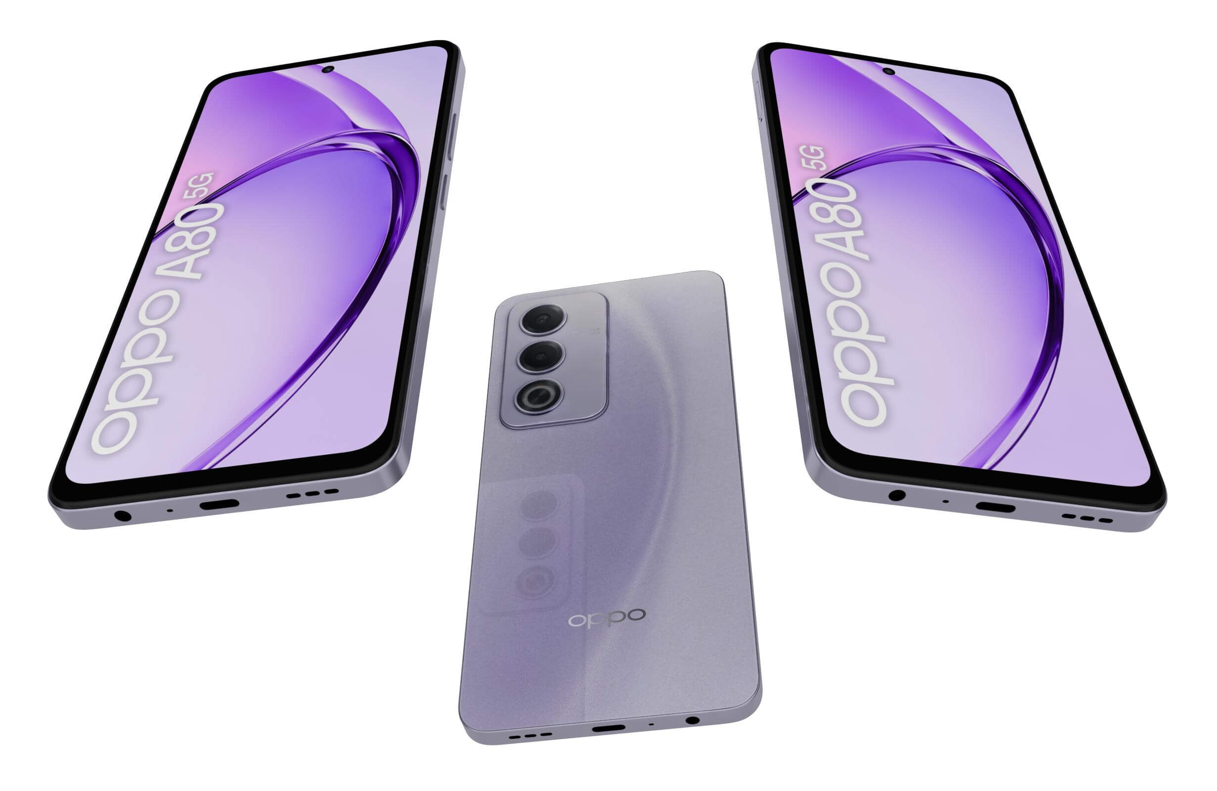 Oppo A80 Moonlight Purple - 3D Model by Rever_Art