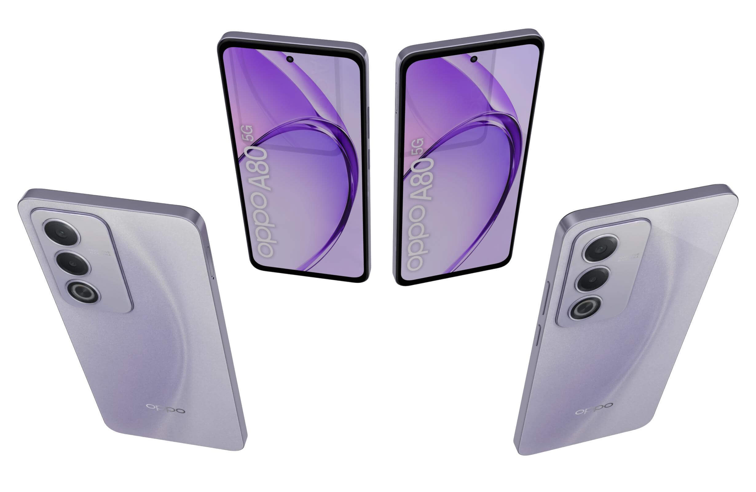 Oppo A80 Moonlight Purple - 3D Model by Rever_Art