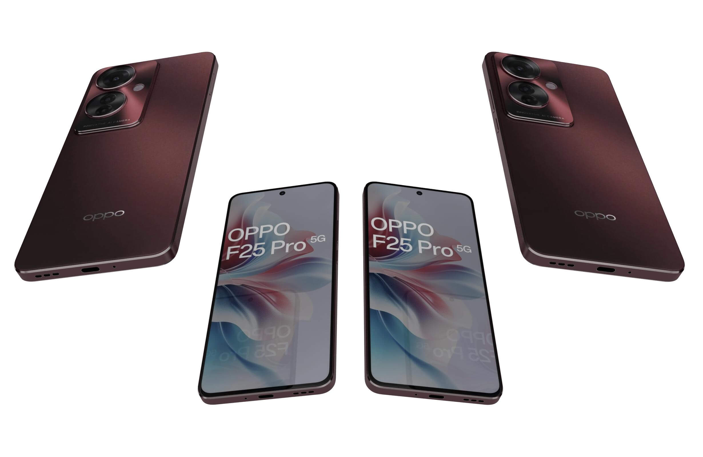 Oppo F25 Pro 5G All Colors - 3D Model by Rever_Art