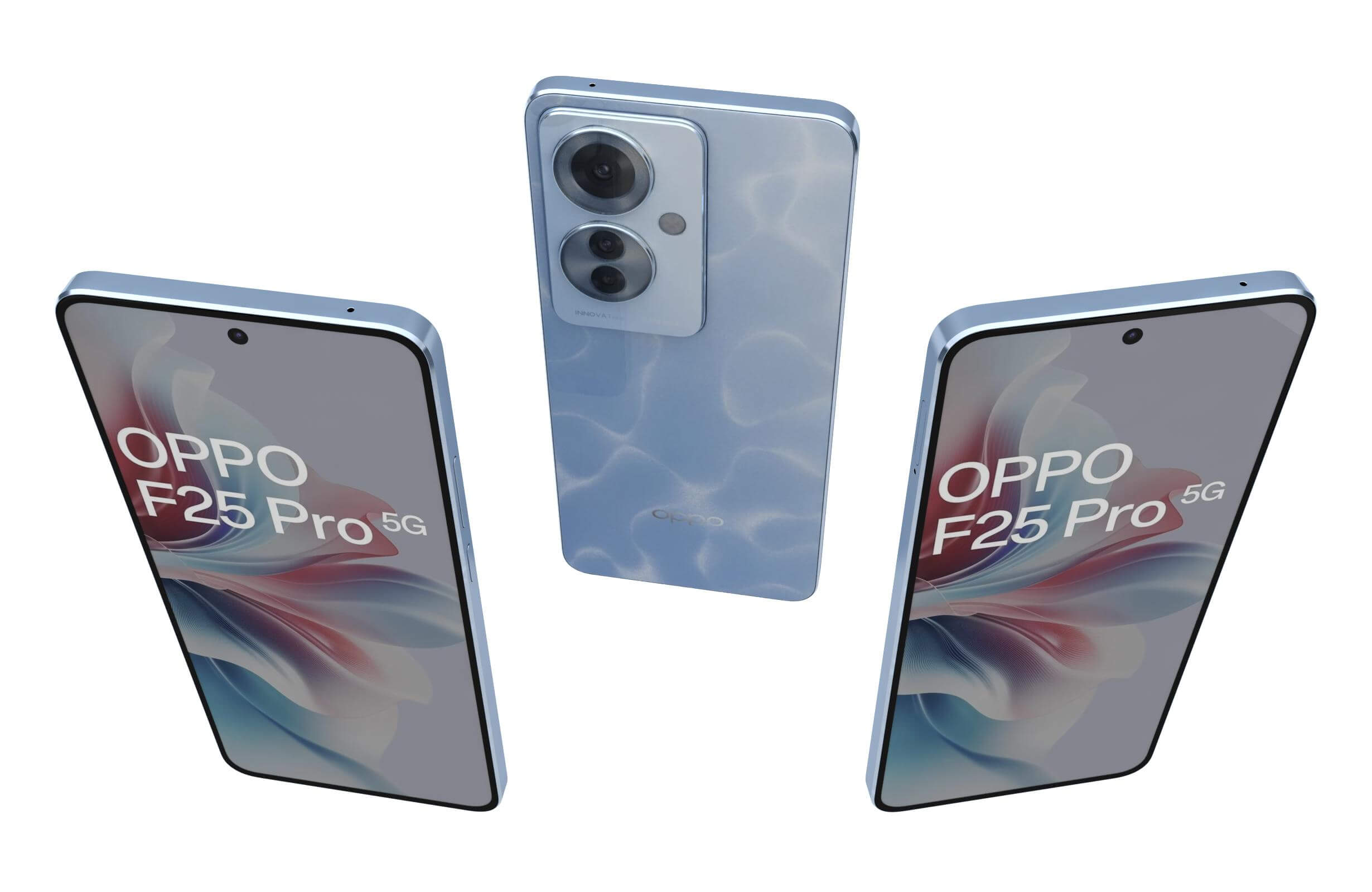 Oppo F25 Pro 5G Blue - 3D Model by Rever_Art