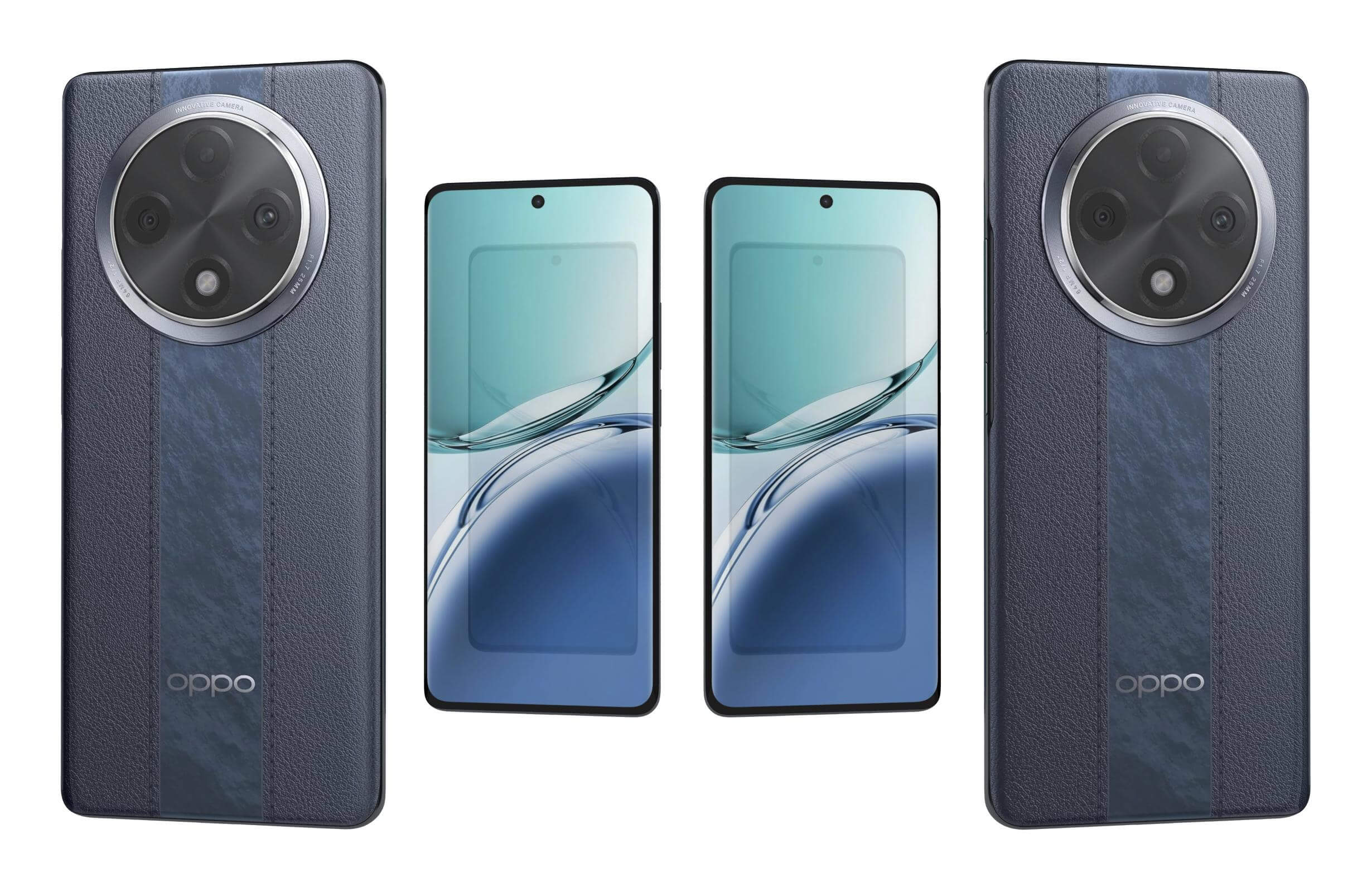 Oppo F27 Pro Plus Midnight Navy and Dusk Pink - 3D Model by Rever_Art