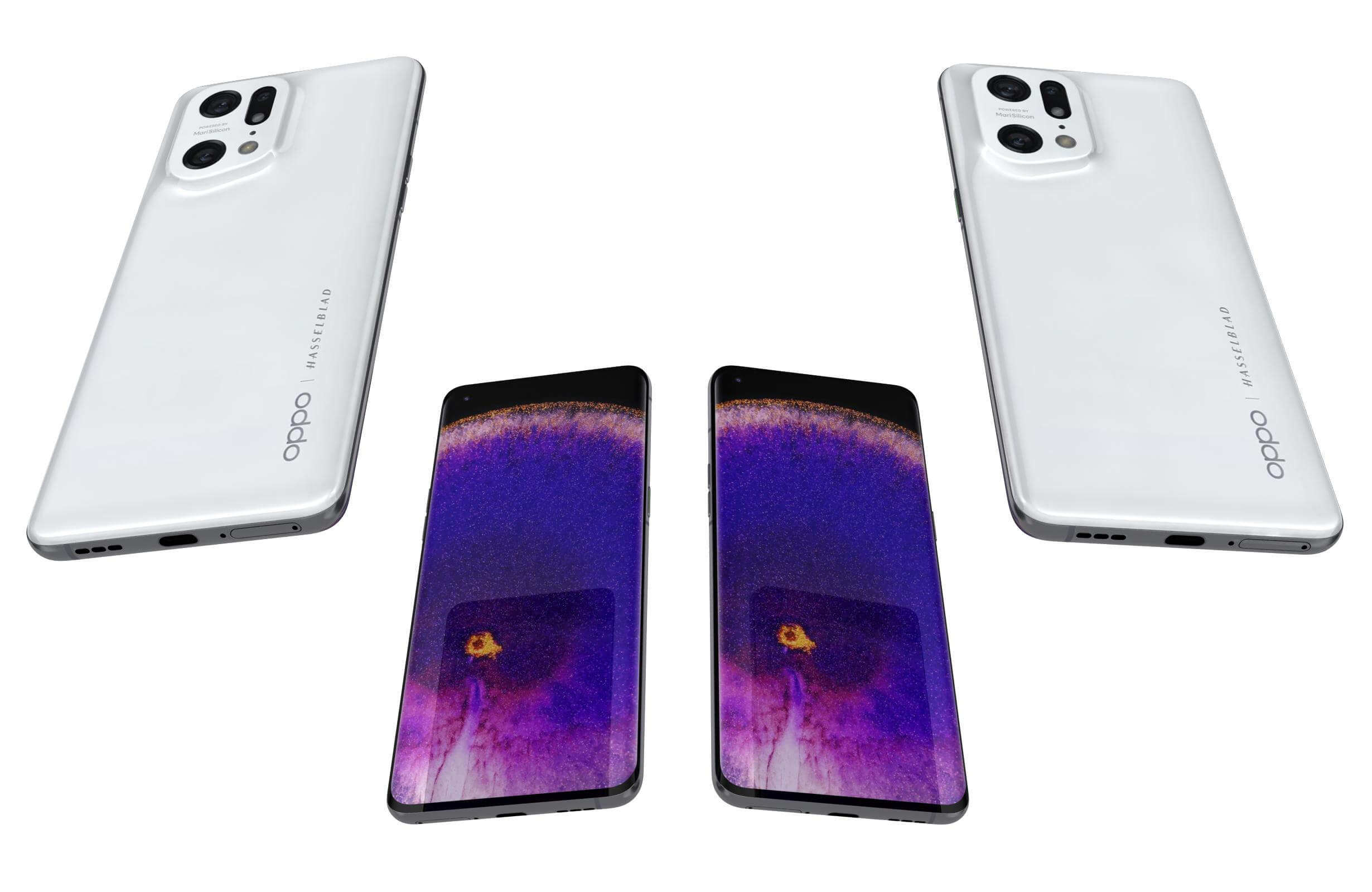 Oppo Find X5 Pro White - 3D Model by Rever_Art