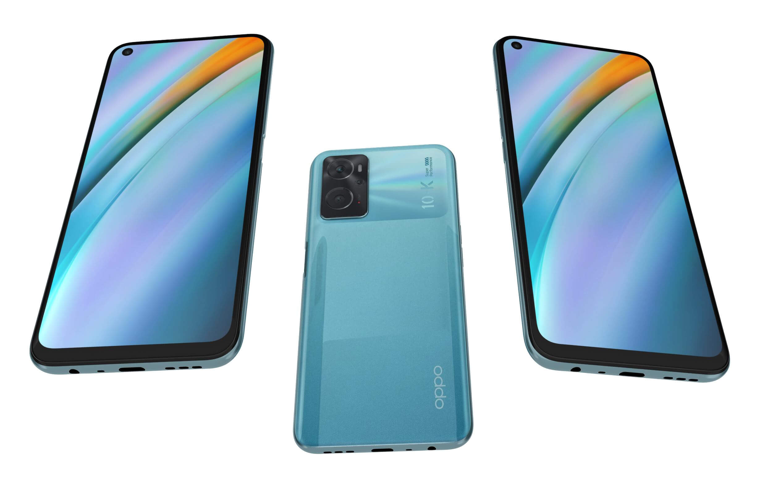 Oppo K10 Blue Flame - 3D Model by Rever_Art