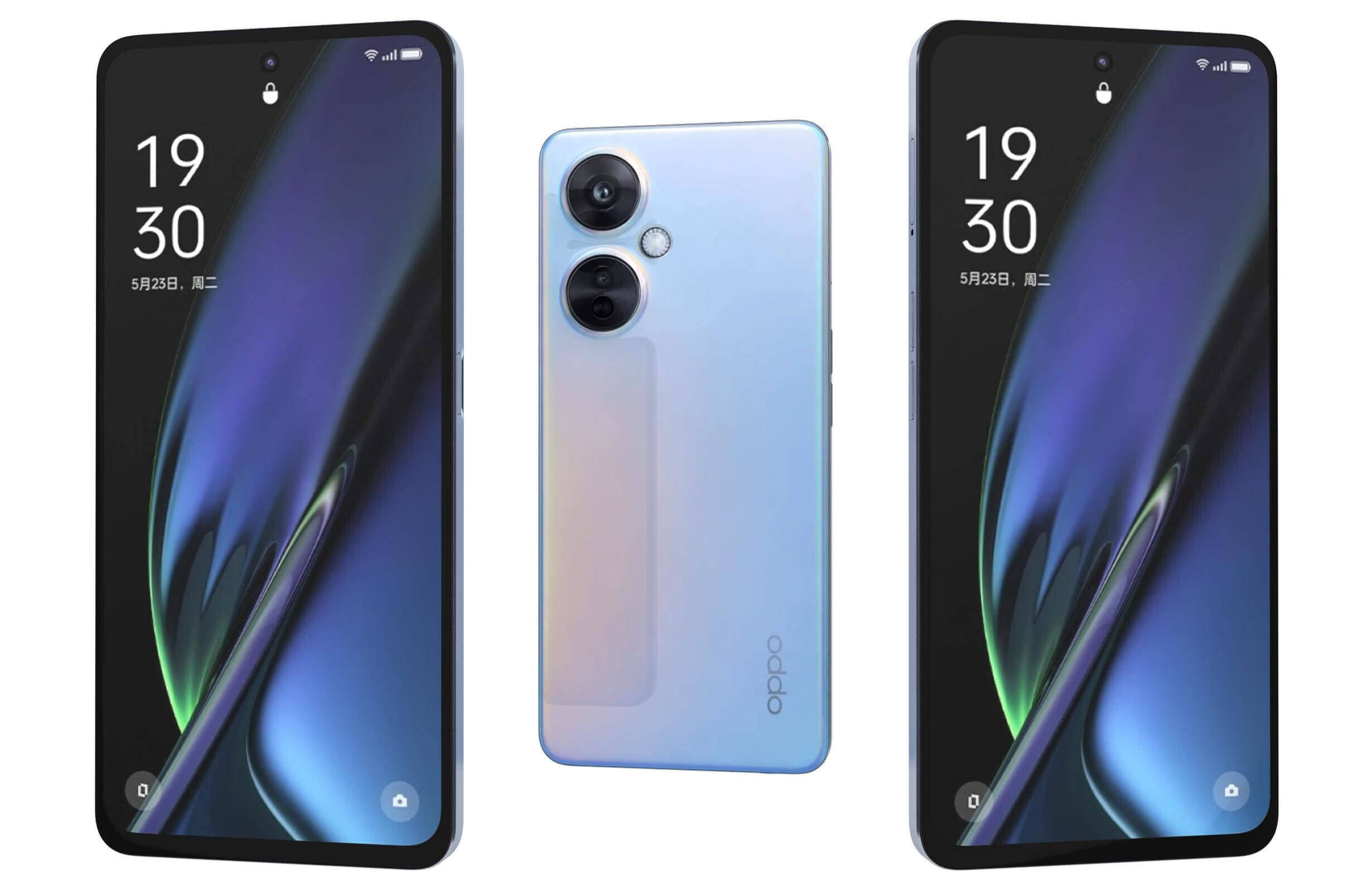 Oppo K11X Blue and Green - 3D Model by Rever_Art