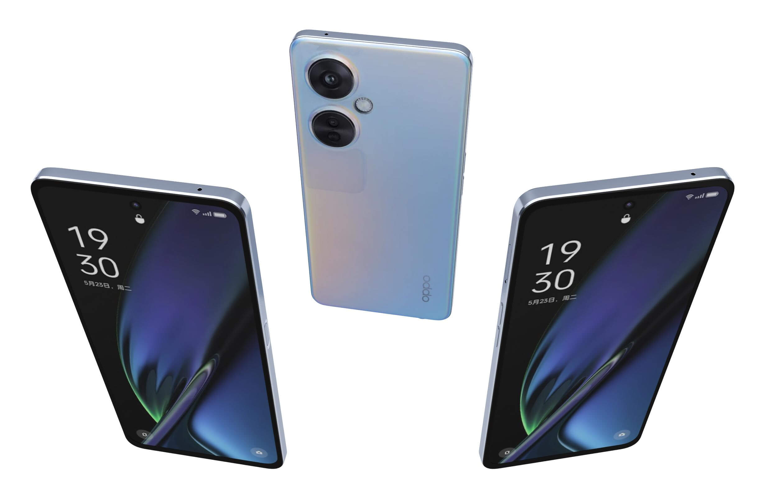 Oppo K11X Blue and Green - 3D Model by Rever_Art