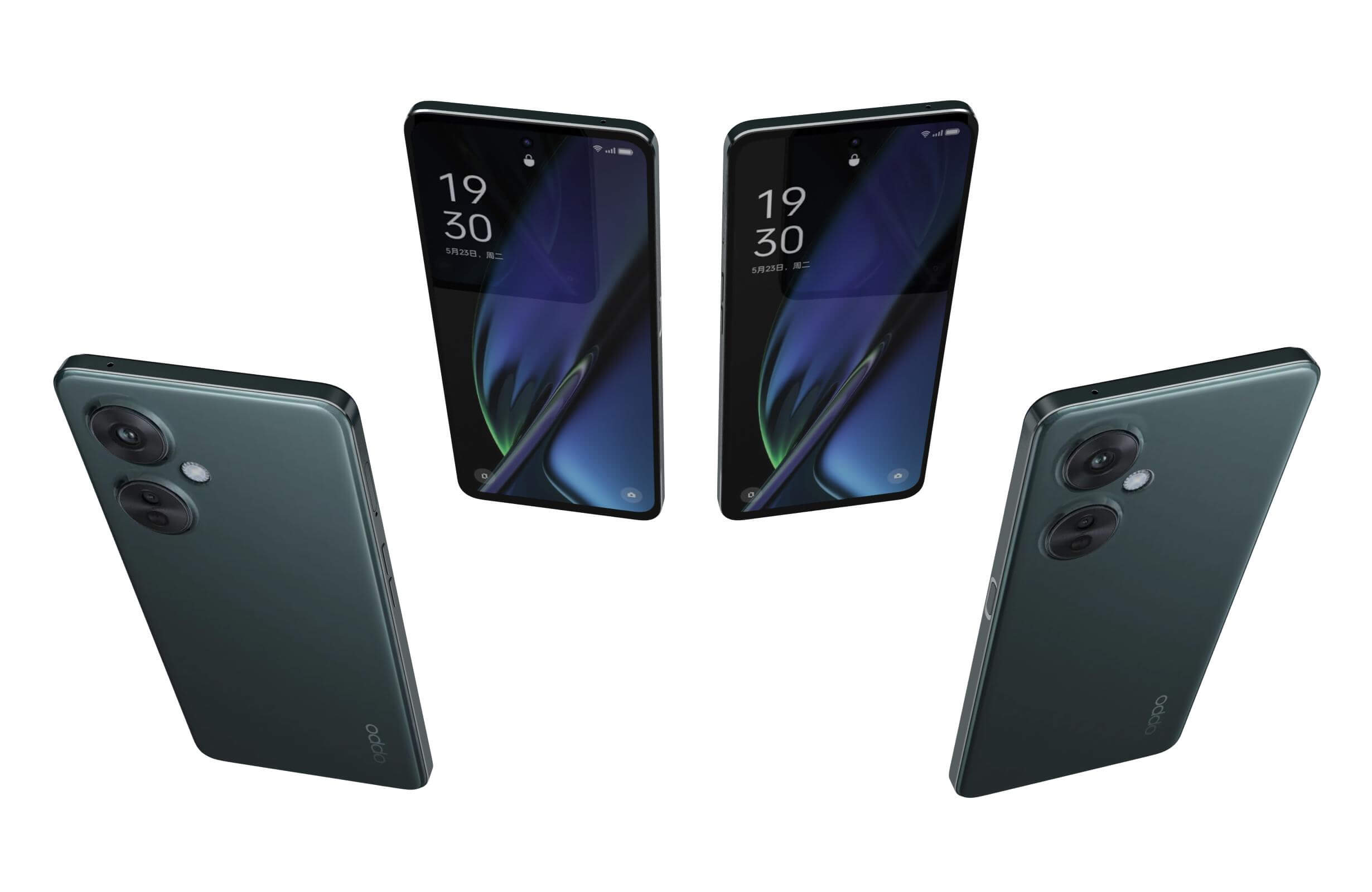 Oppo K11X Blue and Green - 3D Model by Rever_Art