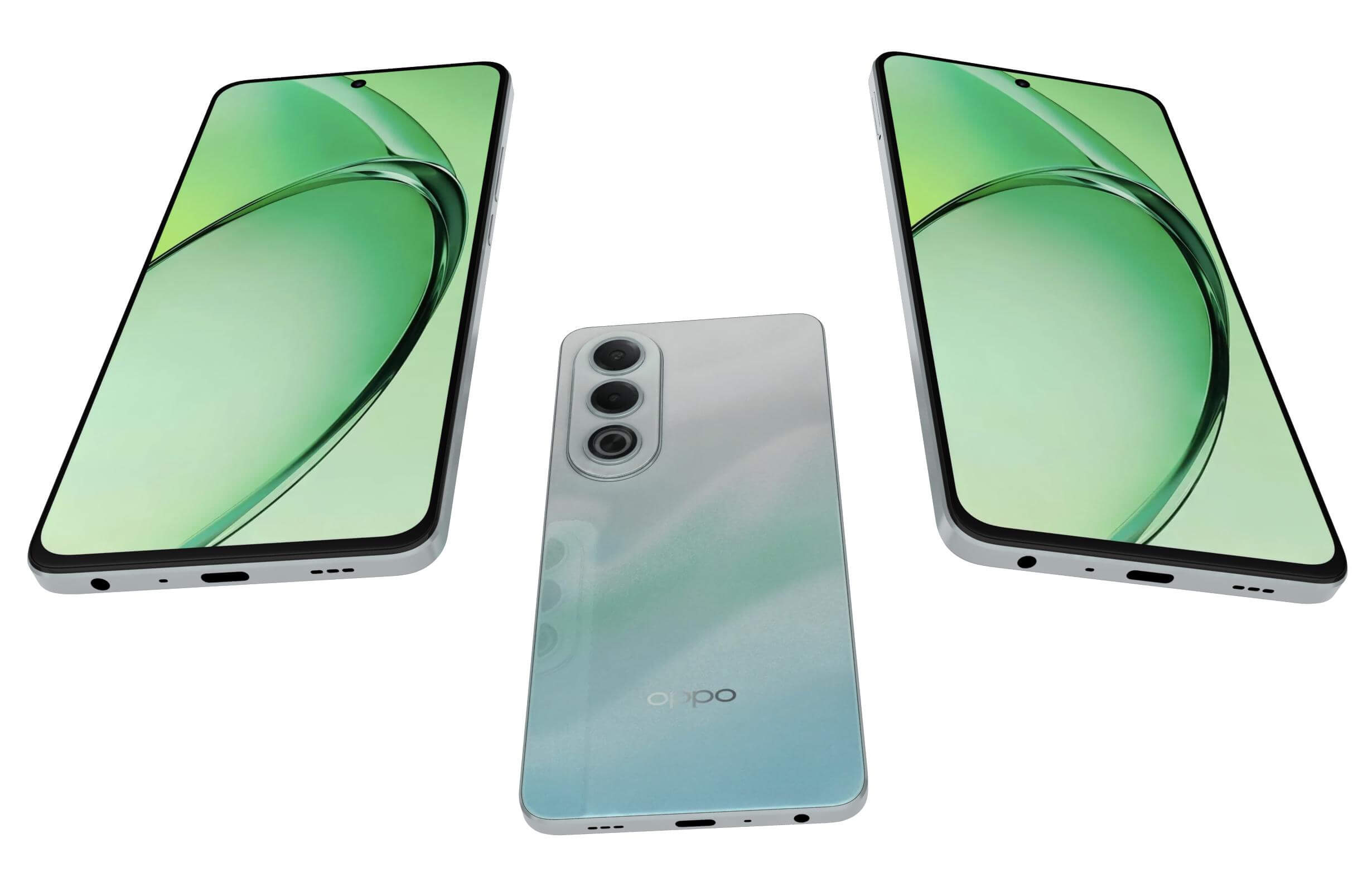 Oppo K12X 5G Breeze Blue - 3D Model by Rever_Art