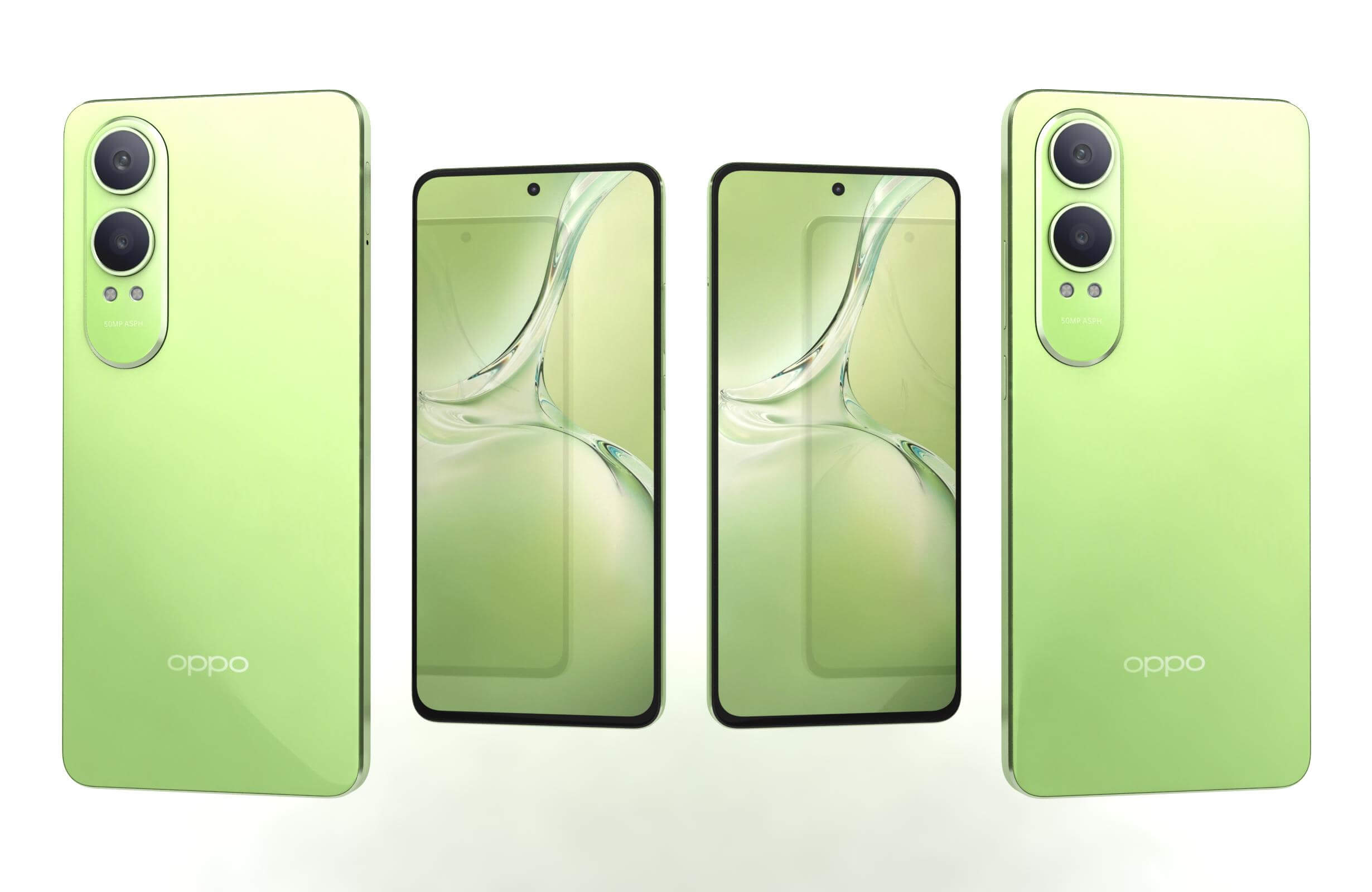 Oppo K12X Gray and Green - 3D Model by Rever_Art