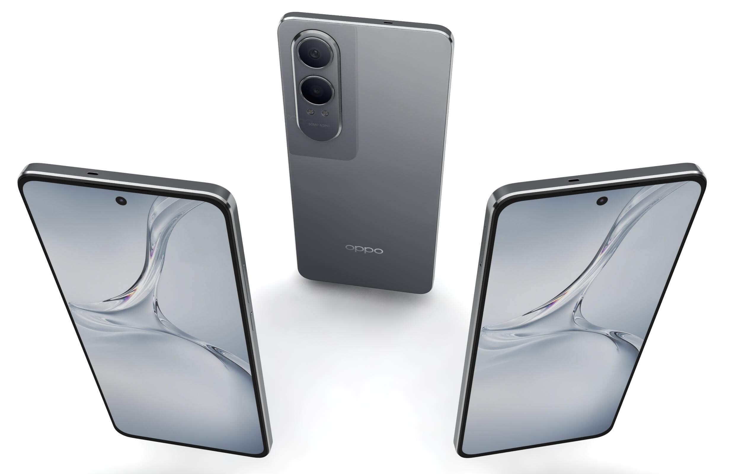 Oppo K12X Gray and Green - 3D Model by Rever_Art