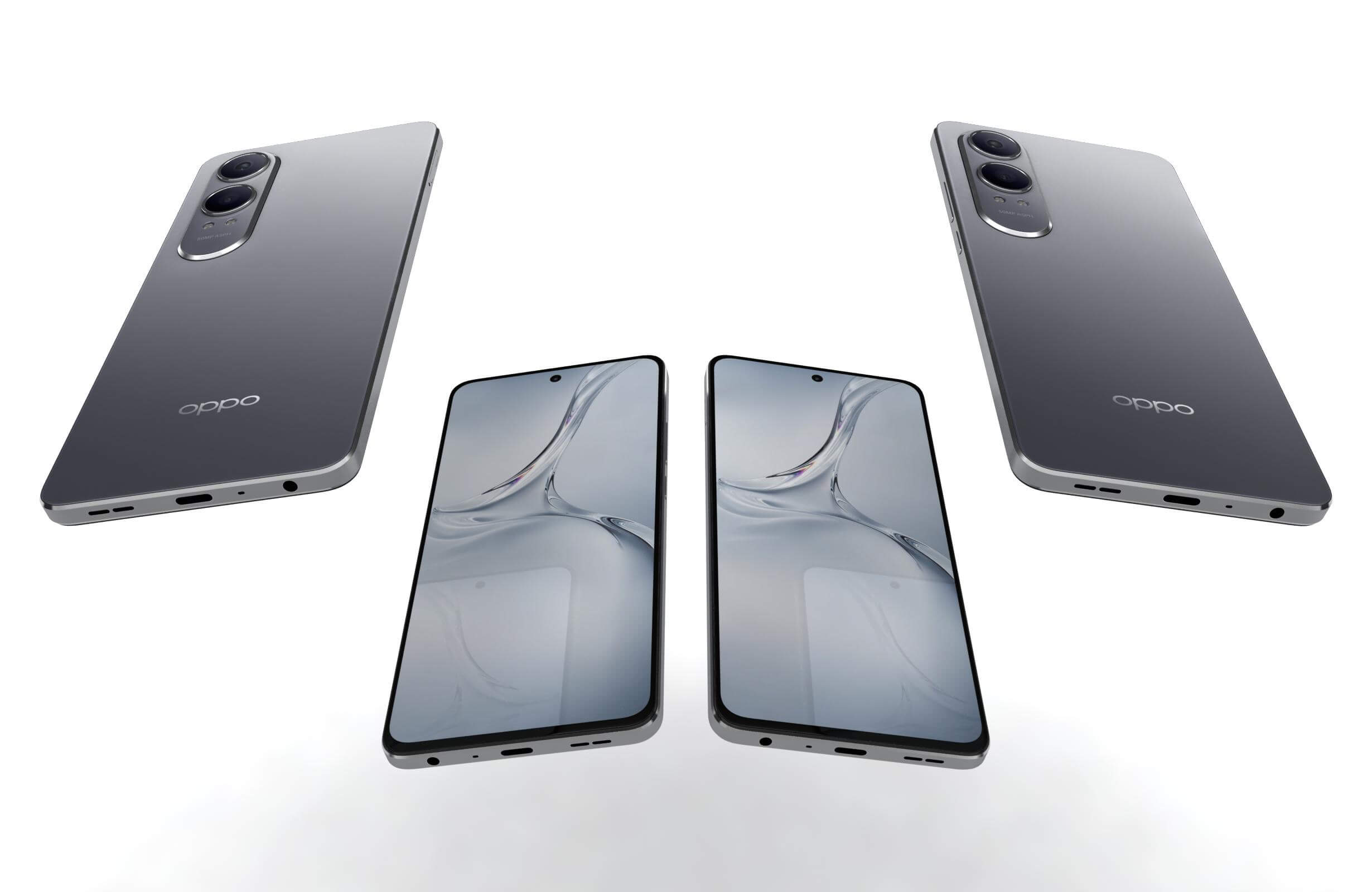 Oppo K12X Gray and Green - 3D Model by Rever_Art