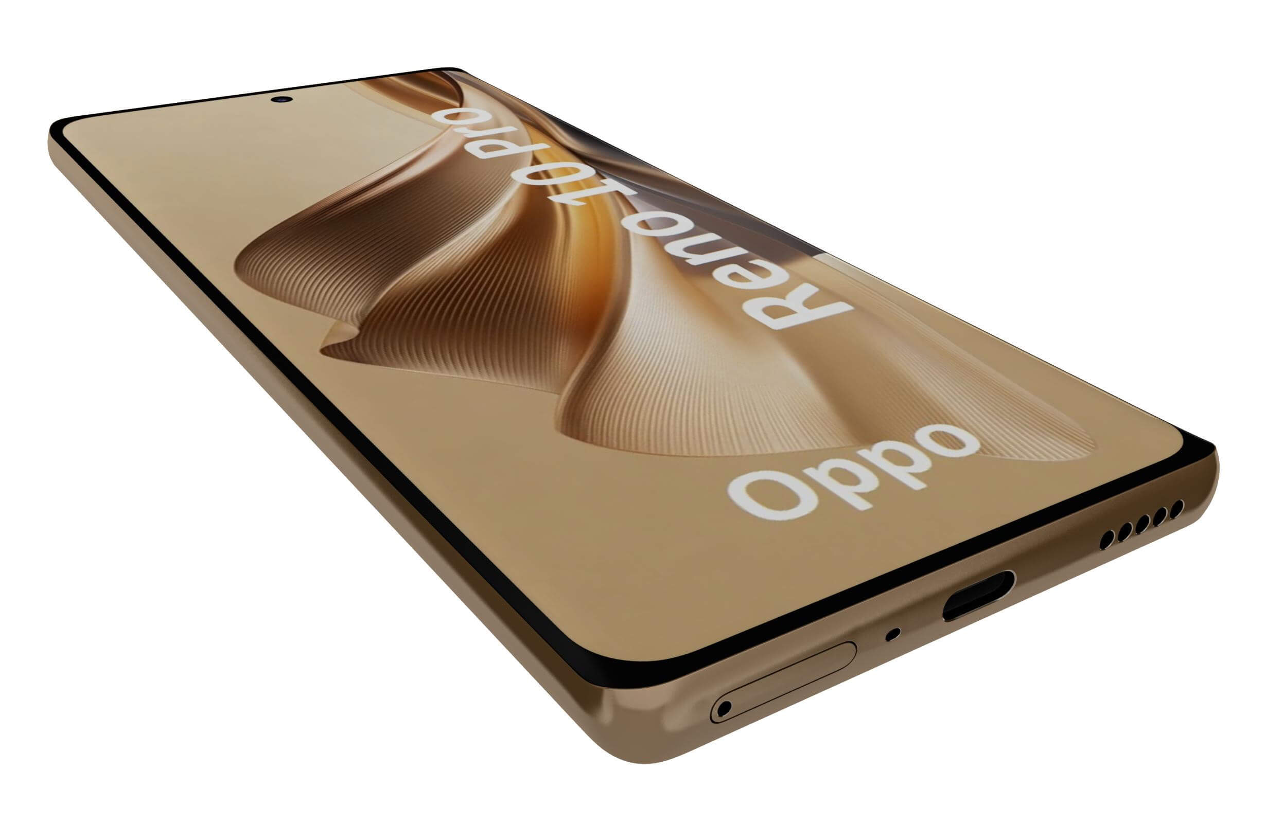 Oppo Reno 10 Pro Gold - 3D Model by Rever_Art