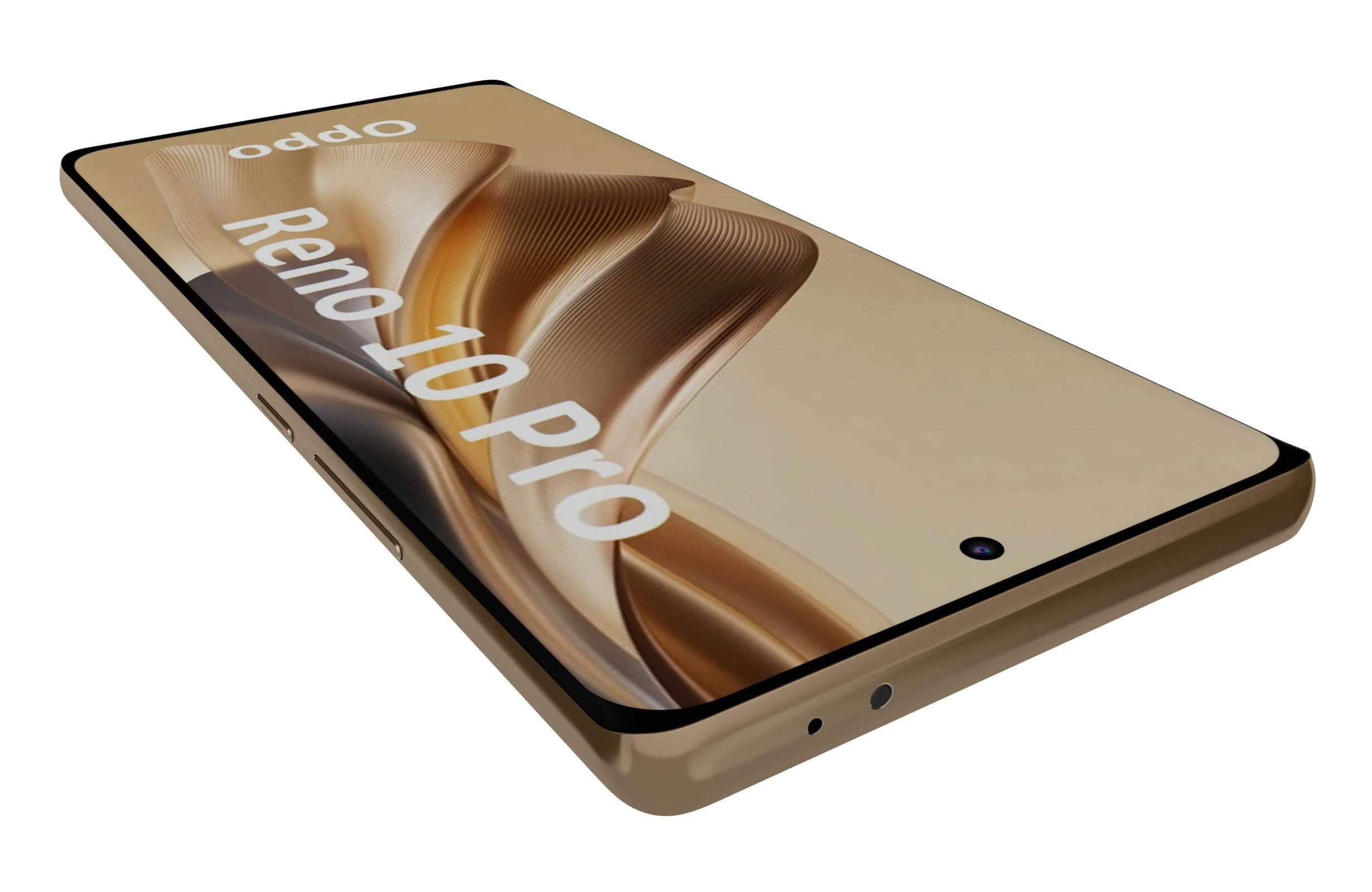 Oppo Reno 10 Pro Gold - 3D Model by Rever_Art