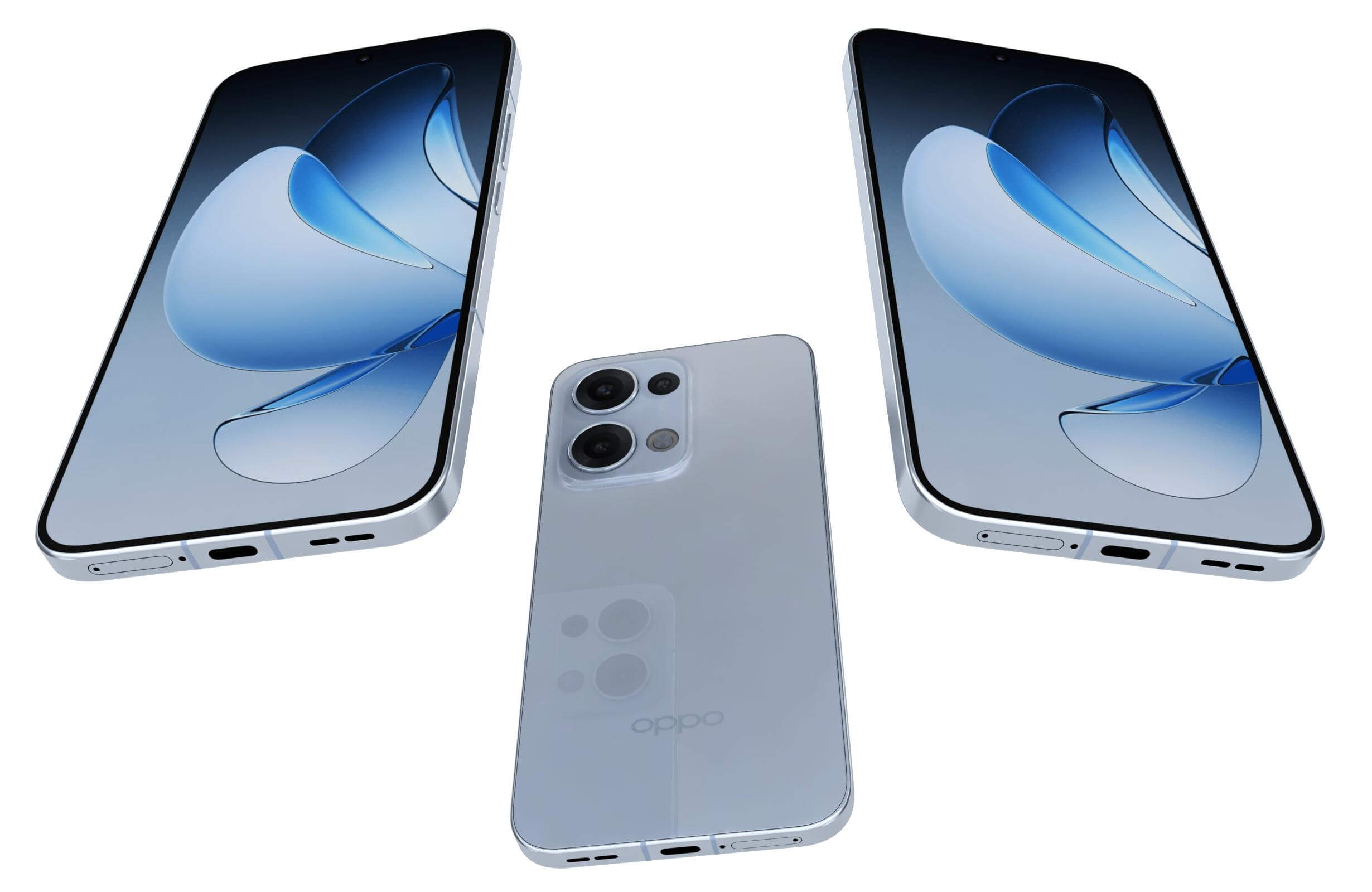 Oppo Reno 13 Galaxy Blue - 3D Model by Rever_Art
