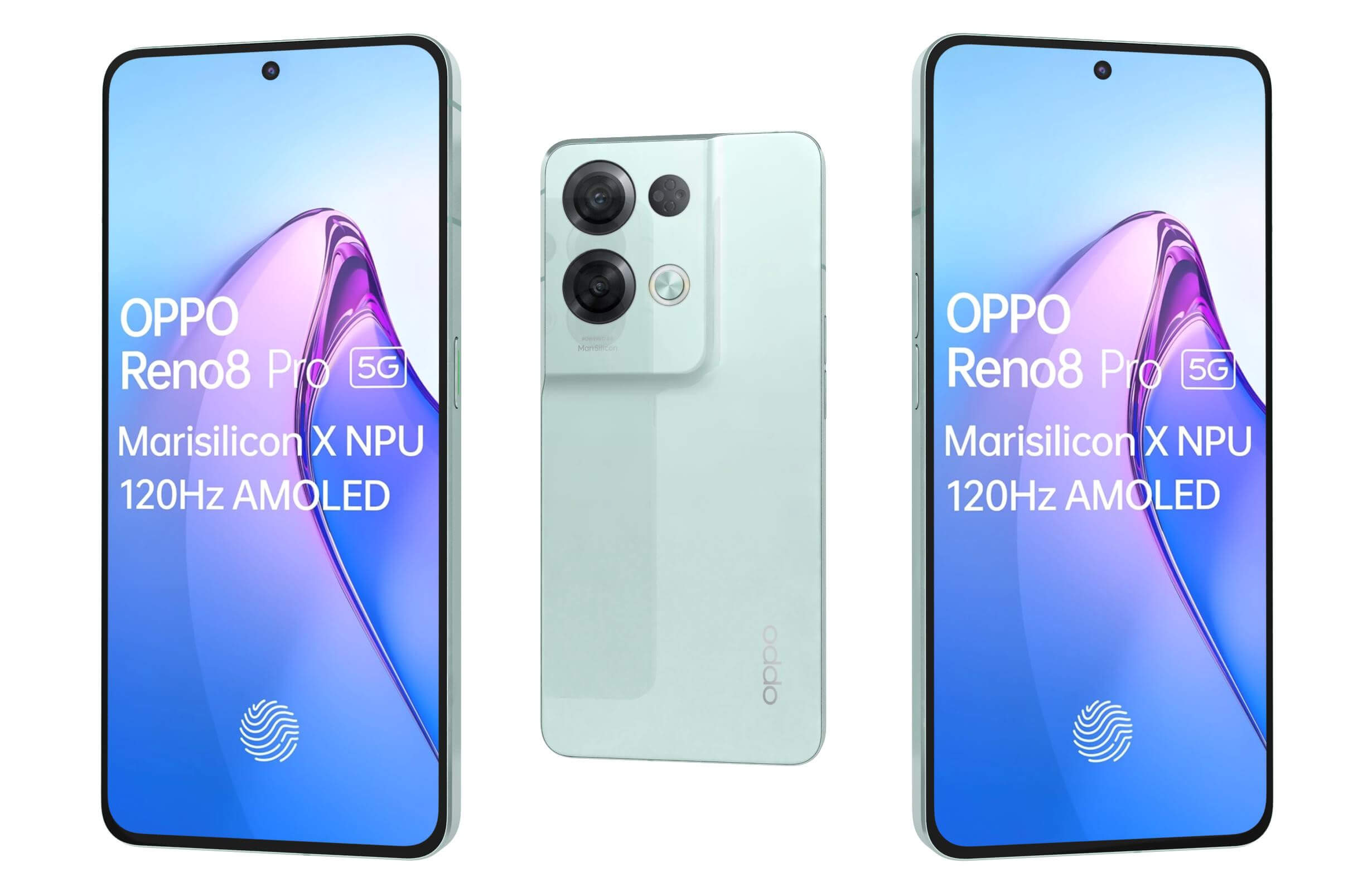 Oppo Reno 8 Pro Mint - 3D Model by Rever_Art