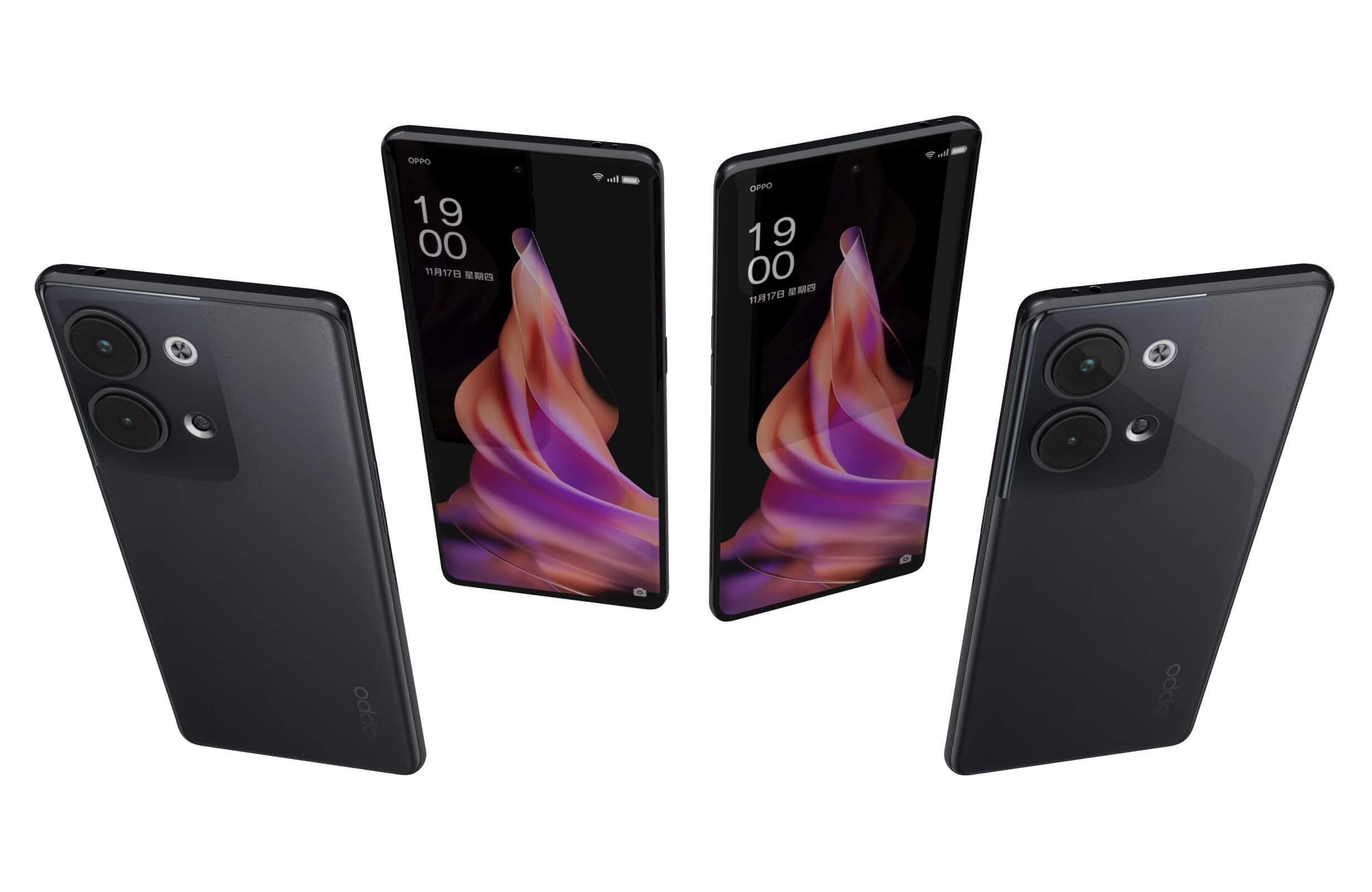 Oppo Reno 9 Black - 3D Model by Rever_Art