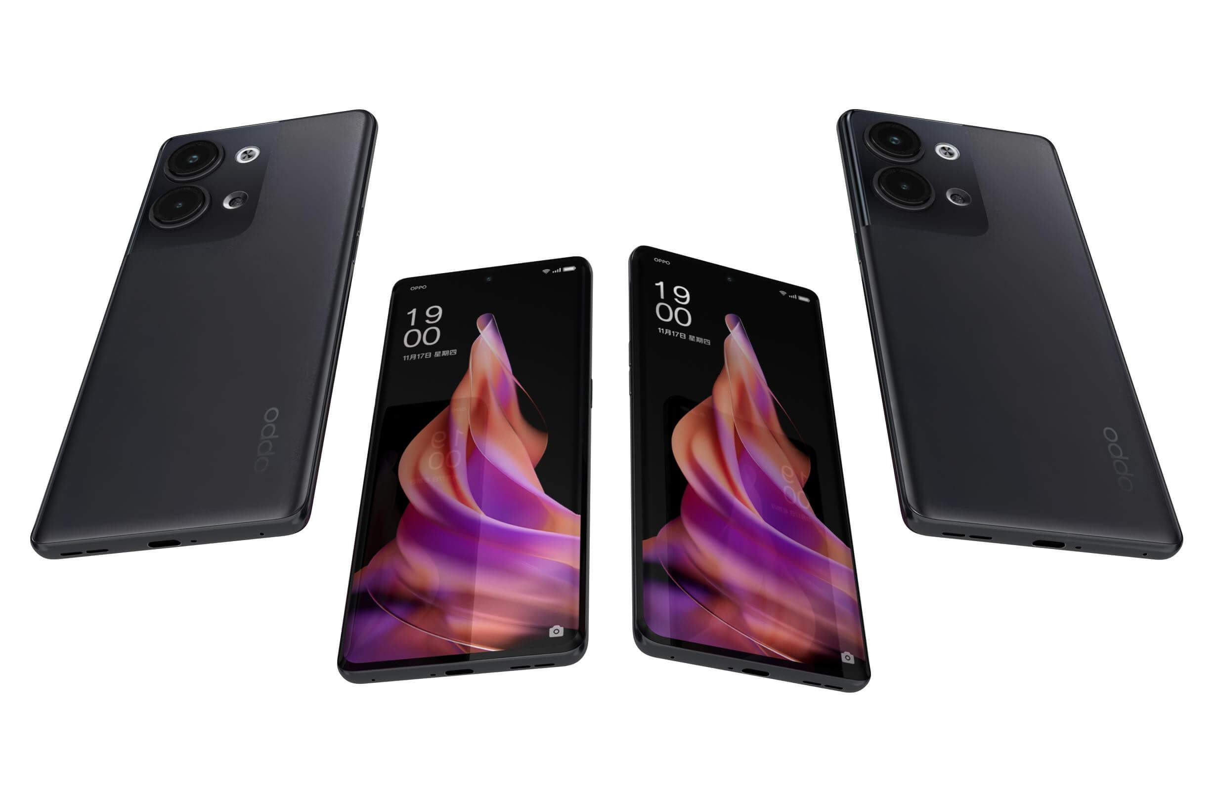 Oppo Reno 9 Black - 3D Model by Rever_Art