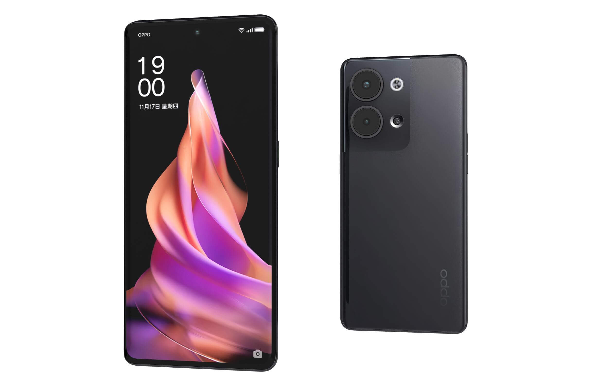 Oppo Reno 9 Black - 3D Model by Rever_Art