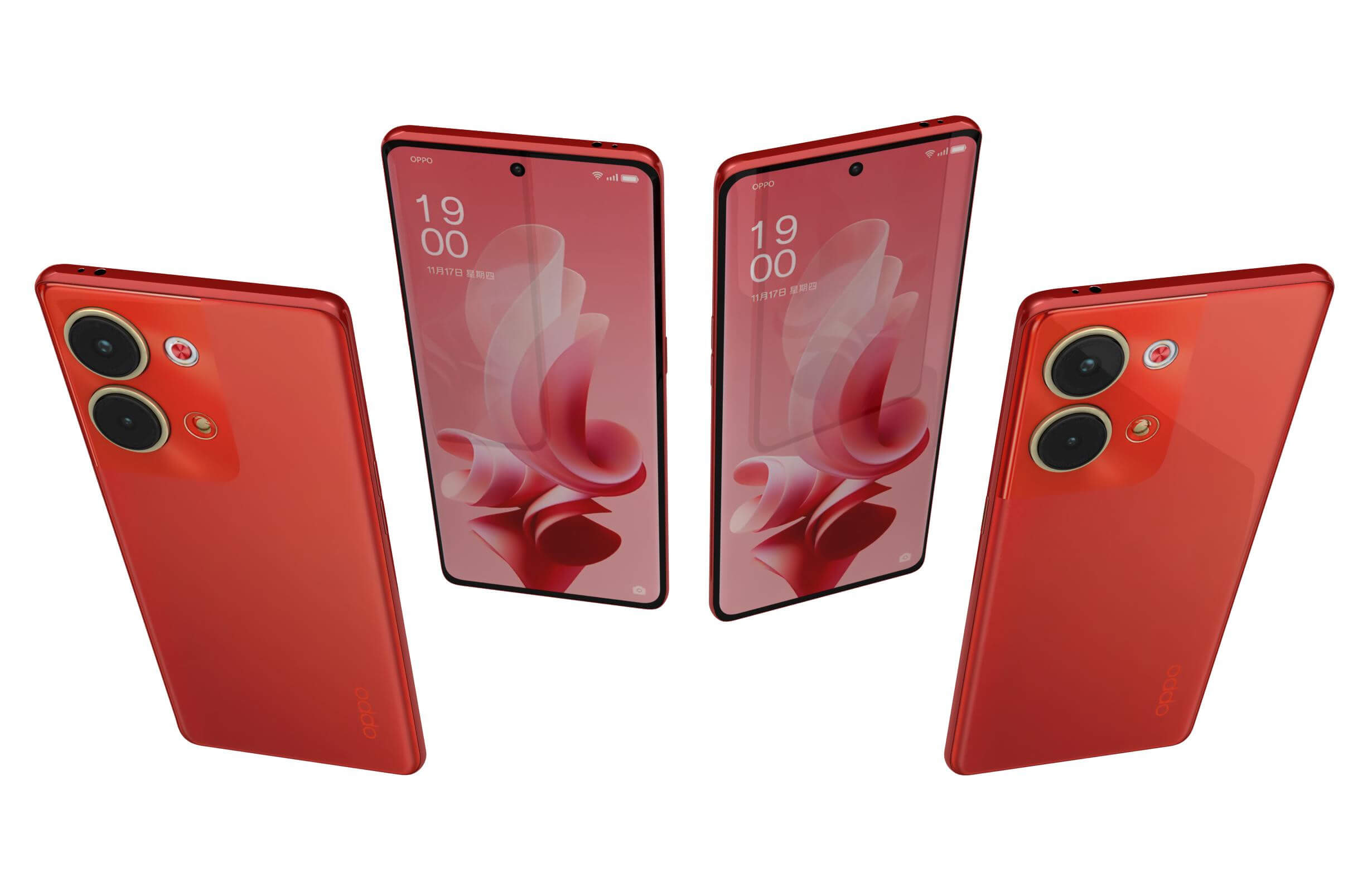 Oppo Reno 9 Red - 3D Model by Rever_Art