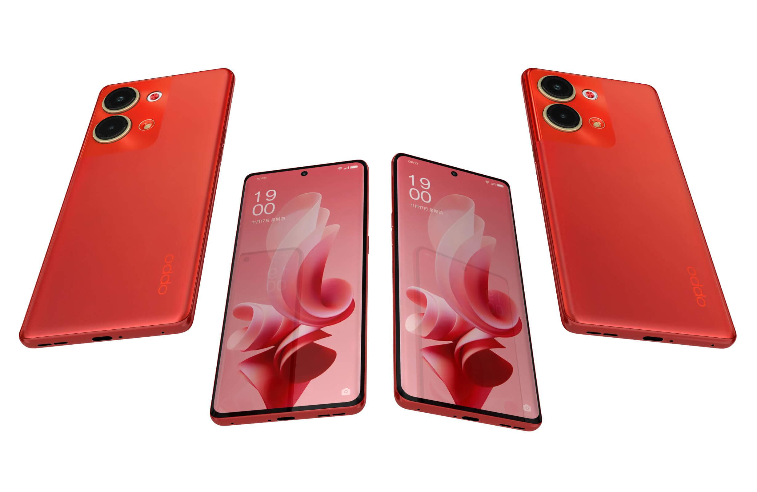 Oppo Reno 9 Red - 3D Model by Rever_Art
