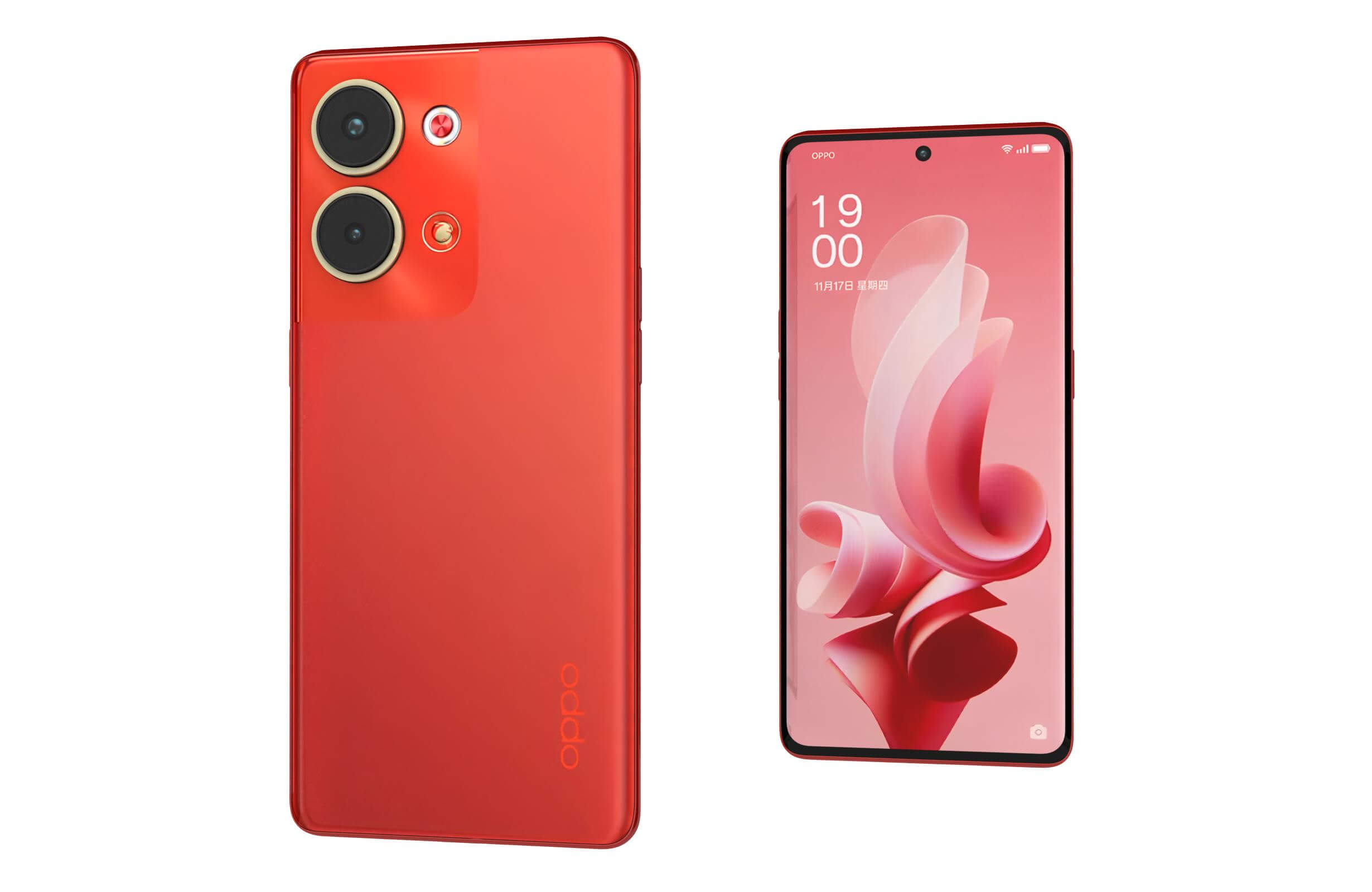 Oppo Reno 9 Red - 3D Model by Rever_Art