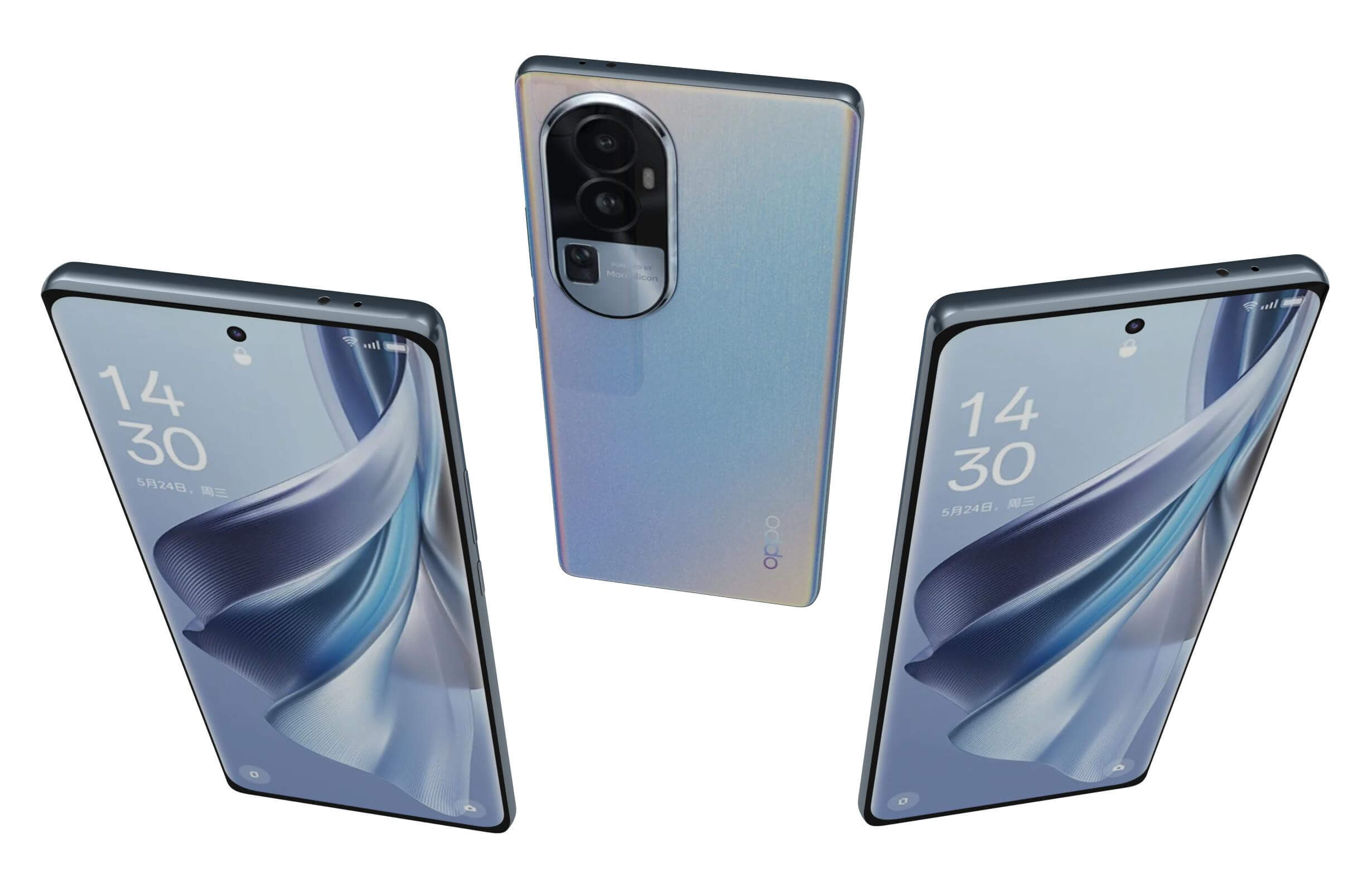 Oppo Reno10 Blue - 3D Model by Rever_Art