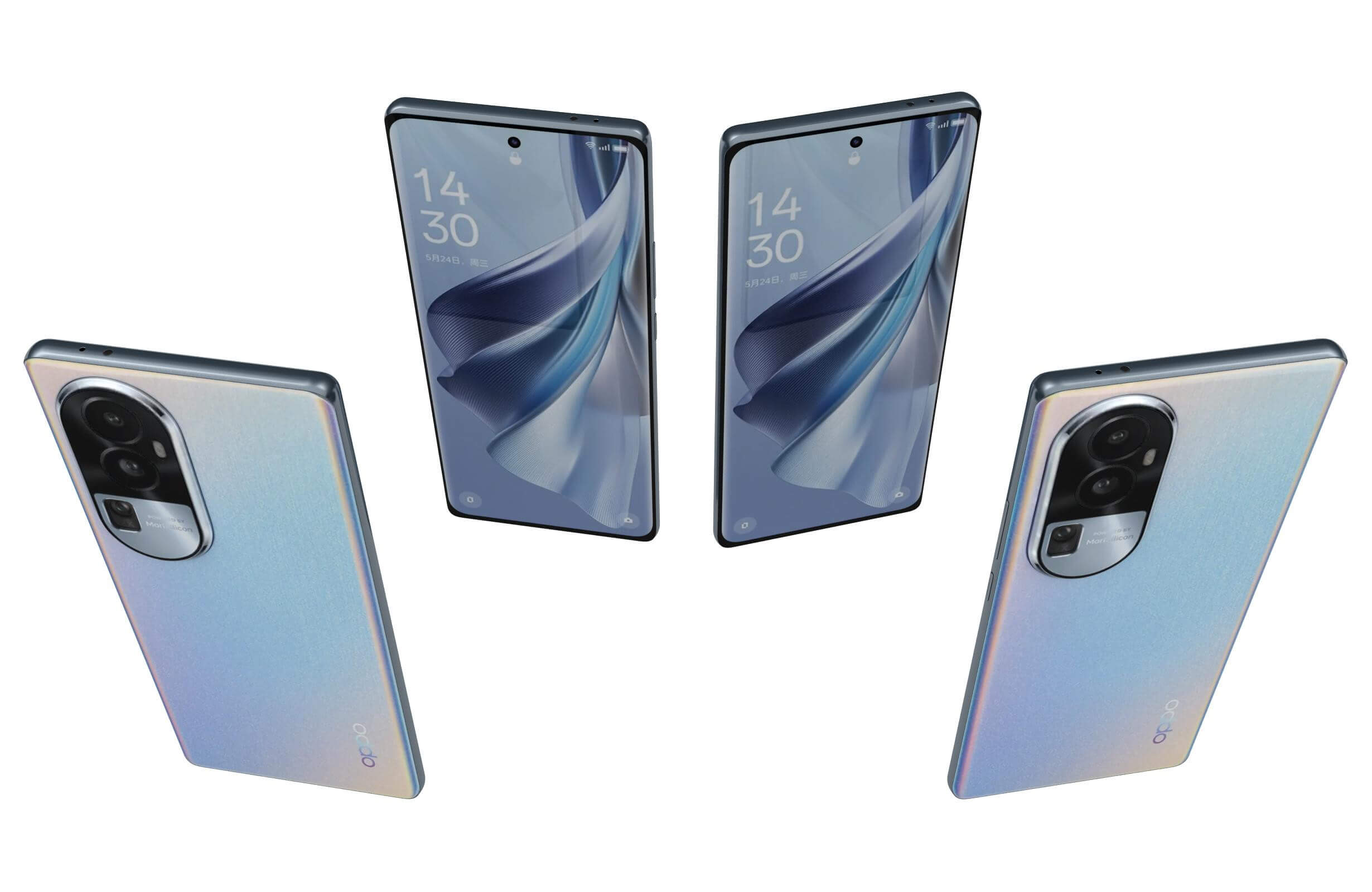 Oppo Reno10 Blue - 3D Model by Rever_Art