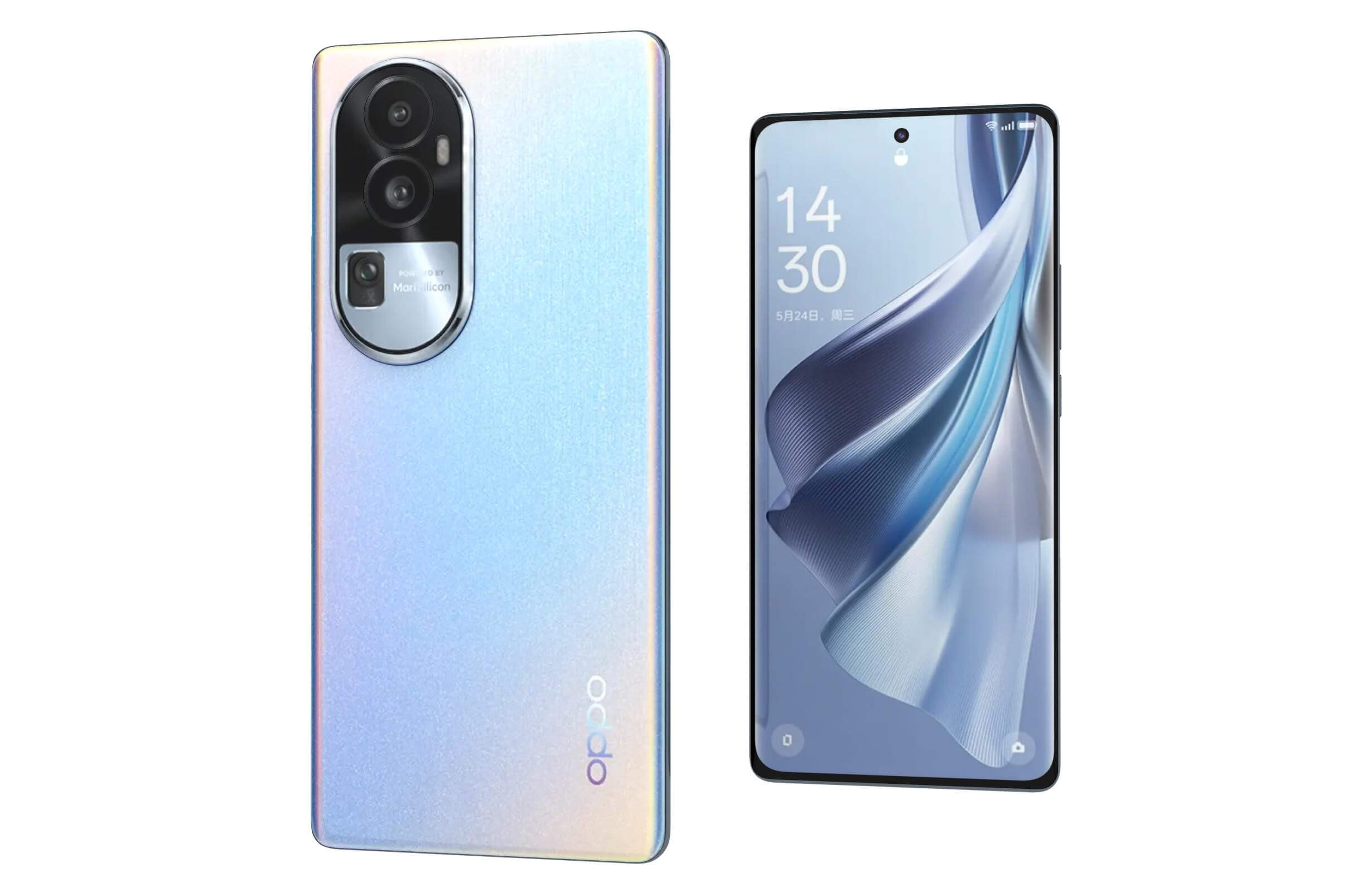 Oppo Reno10 Blue - 3D Model by Rever_Art