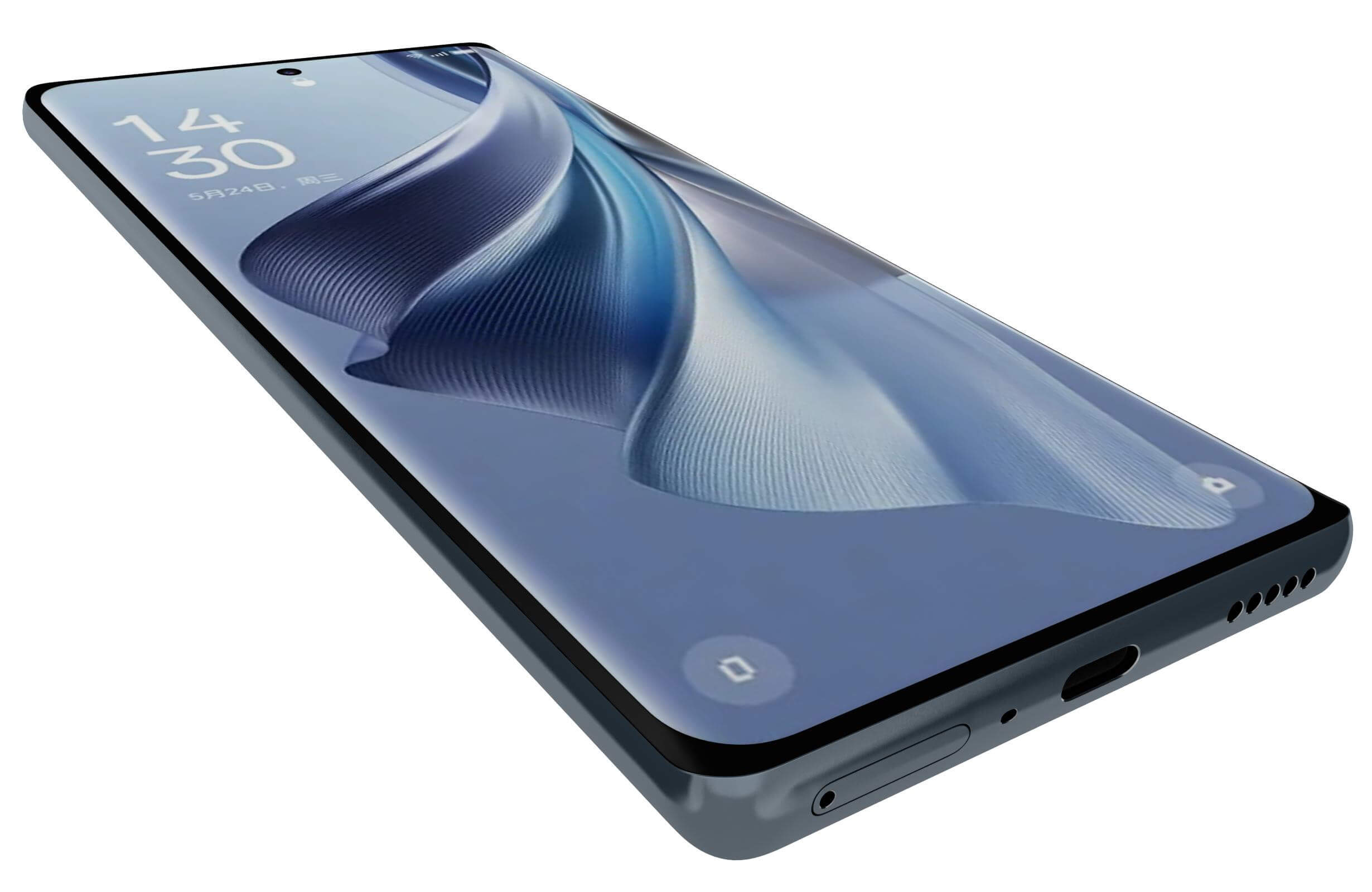 Oppo Reno10 Blue - 3D Model by Rever_Art