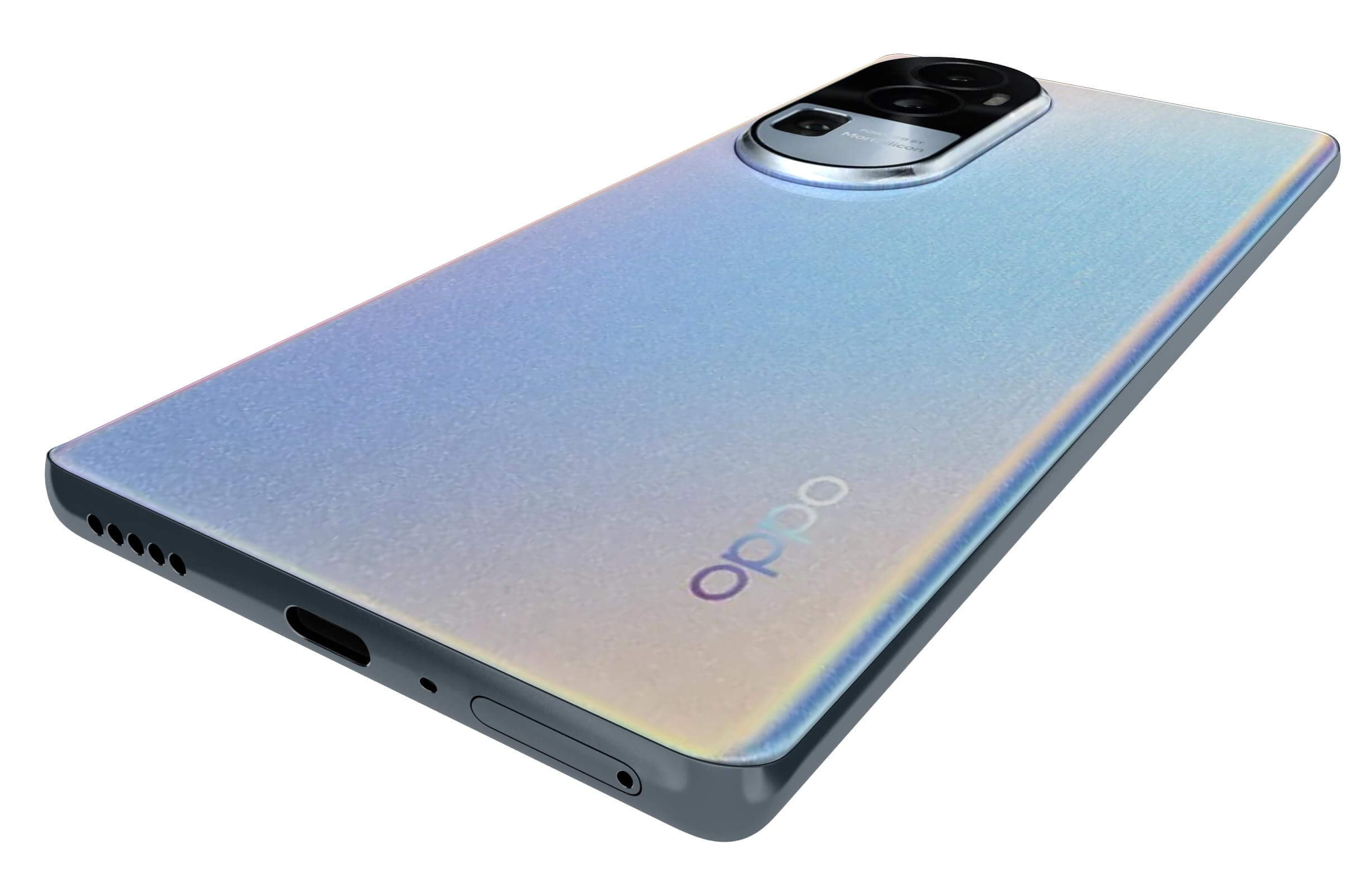 Oppo Reno10 Blue - 3D Model by Rever_Art