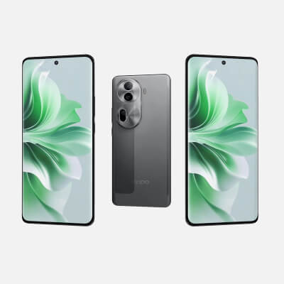 Oppo Reno 11 Black - 3D Model by Rever_Art