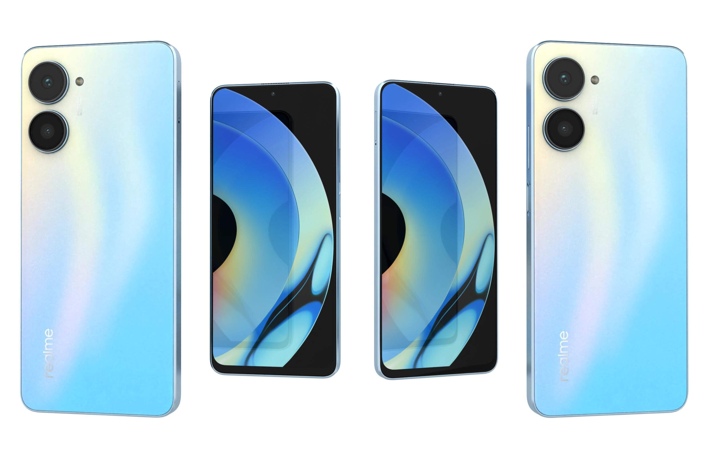 Realme 10 Pro Blue - 3D Model by Rever_Art