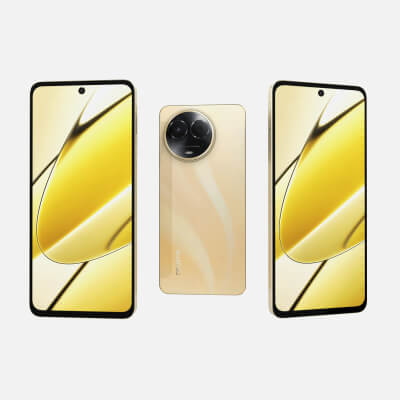 Realme 11 5G Gold - 3D Model by Rever_Art
