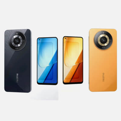 Realme 11 Black and Orange - 3D Model by Rever_Art