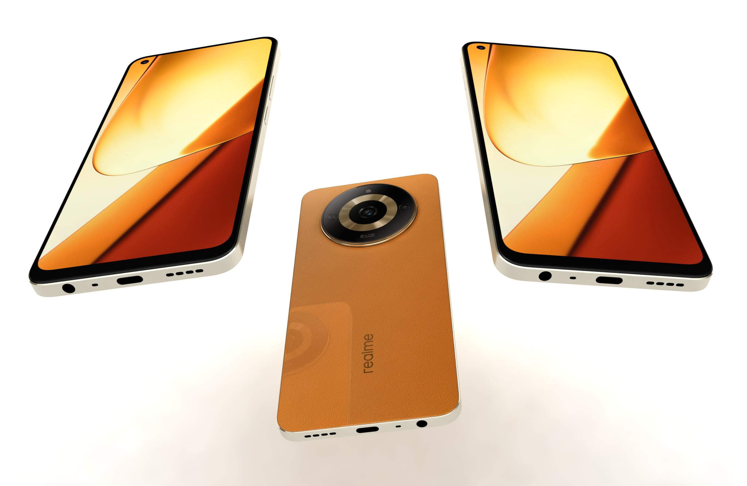 Realme 11 Orange - 3D Model by Rever_Art