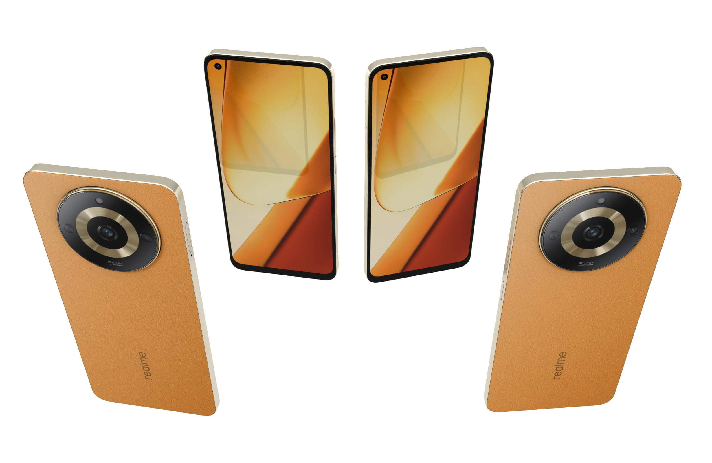 Realme 11 Orange - 3D Model by Rever_Art