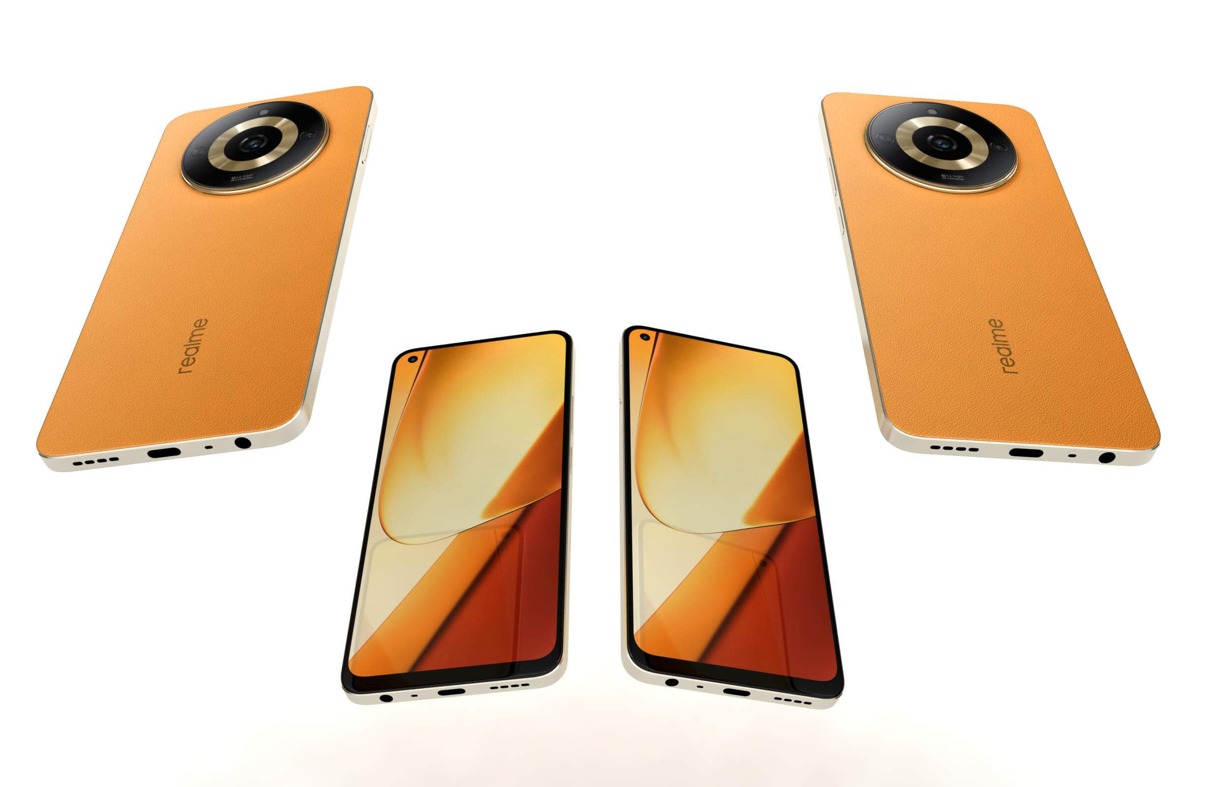 Realme 11 Orange - 3D Model by Rever_Art