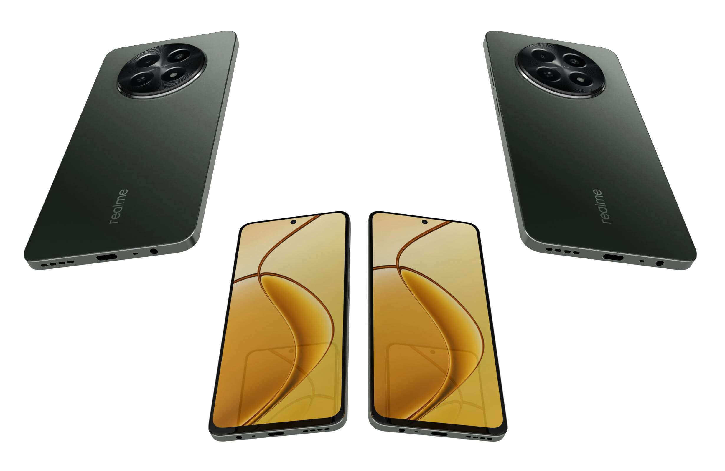 Realme 12X Black - 3D Model by Rever_Art