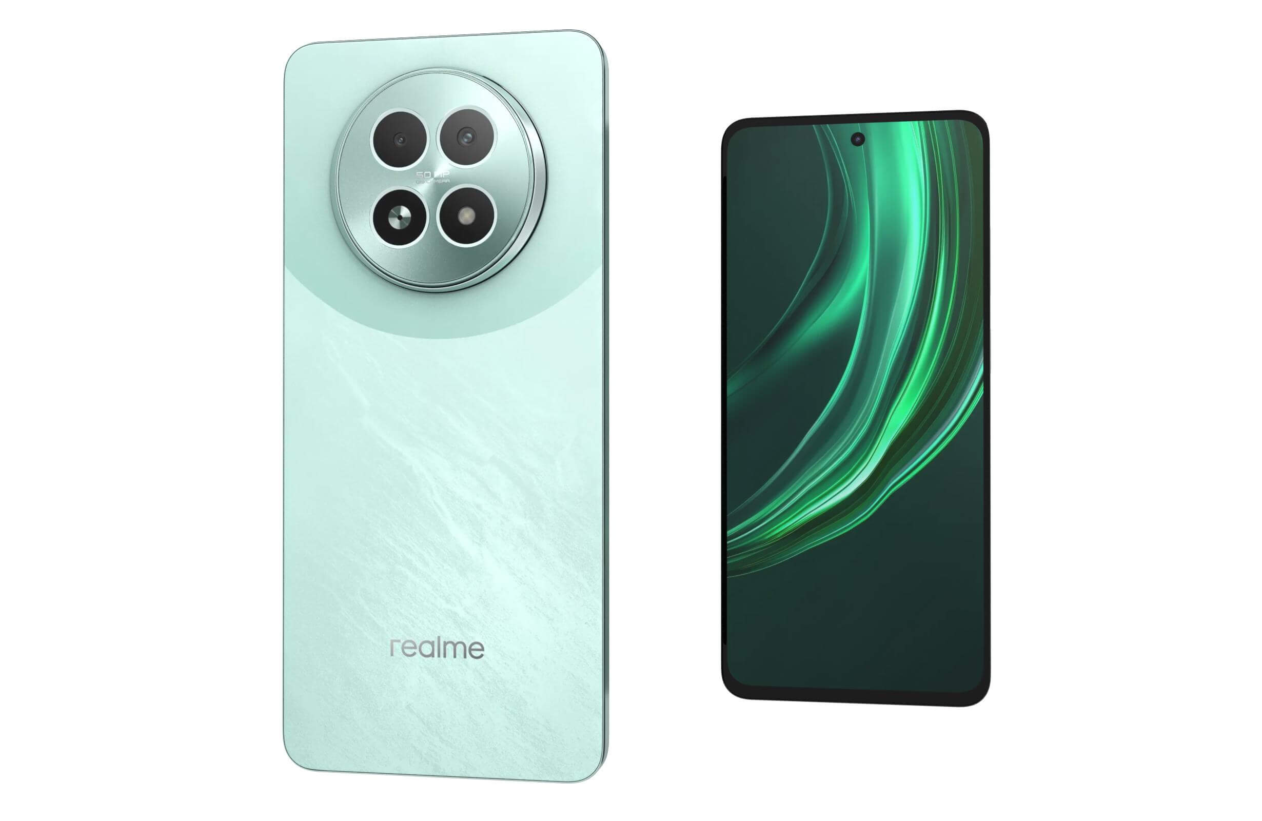 Realme 13 5G Dark Purple and Speed Green - 3D Model by Rever_Art