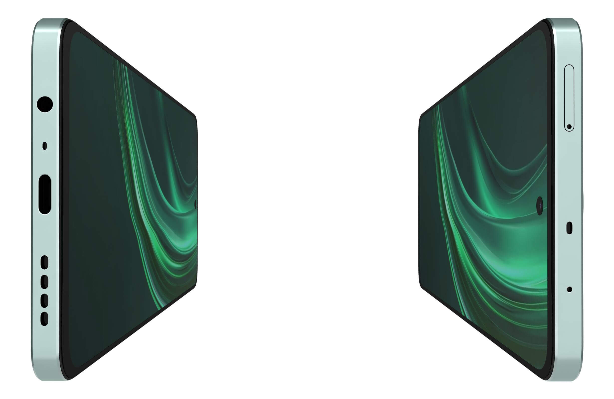 Realme 13 5G Dark Purple and Speed Green - 3D Model by Rever_Art