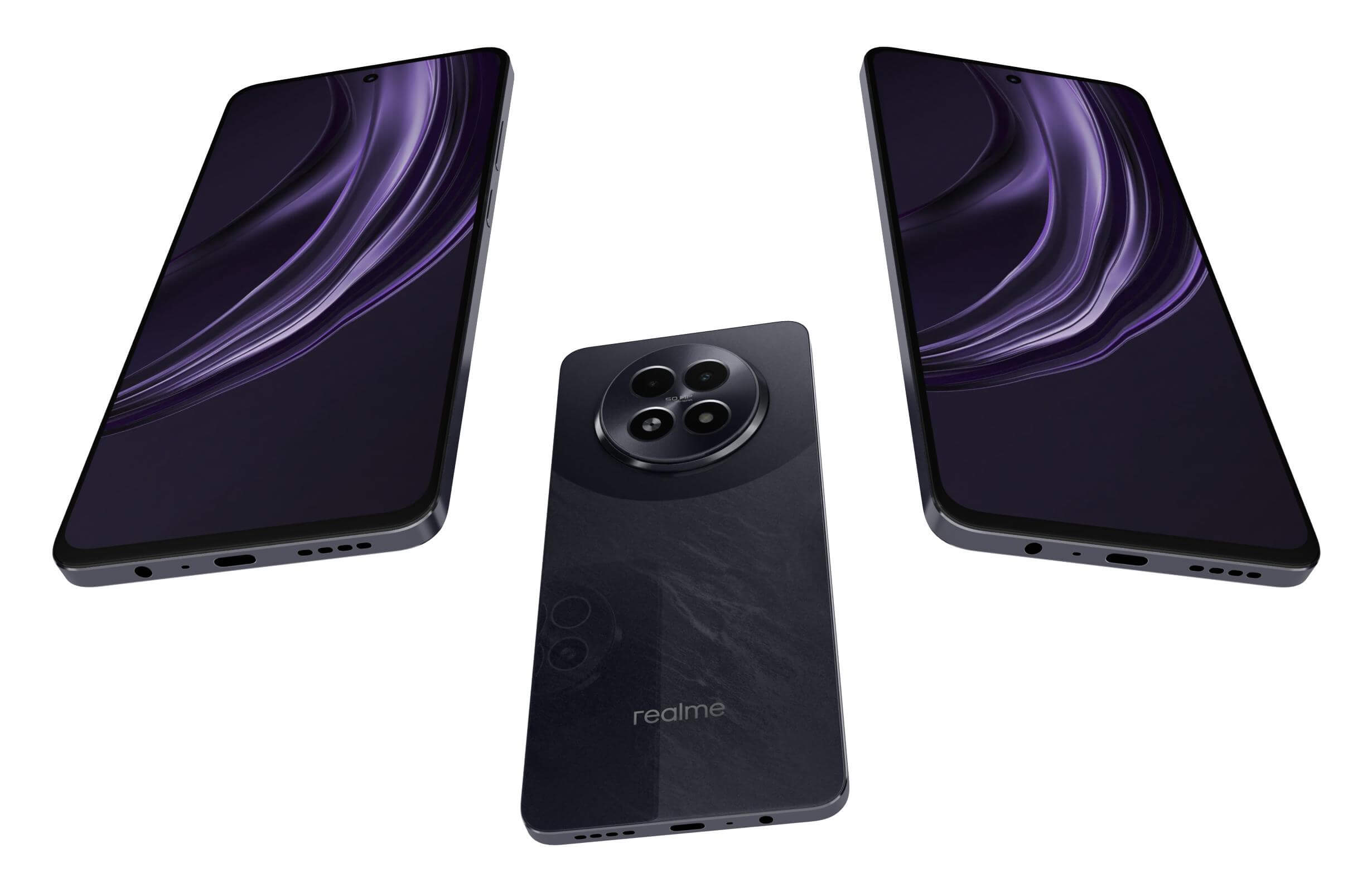 Realme 13 5G Dark Purple and Speed Green - 3D Model by Rever_Art