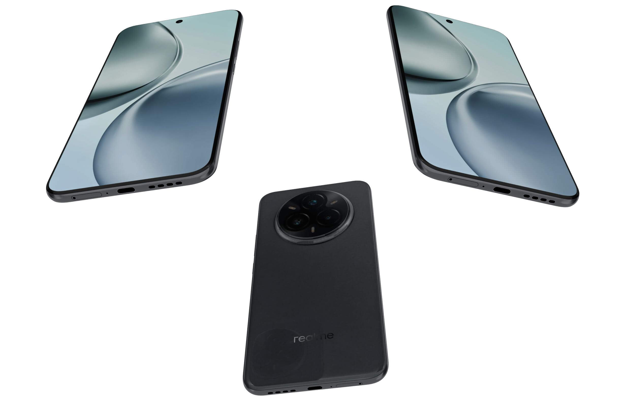 Realme 14 Pro Plus Gray and White - 3D Model by Rever_Art