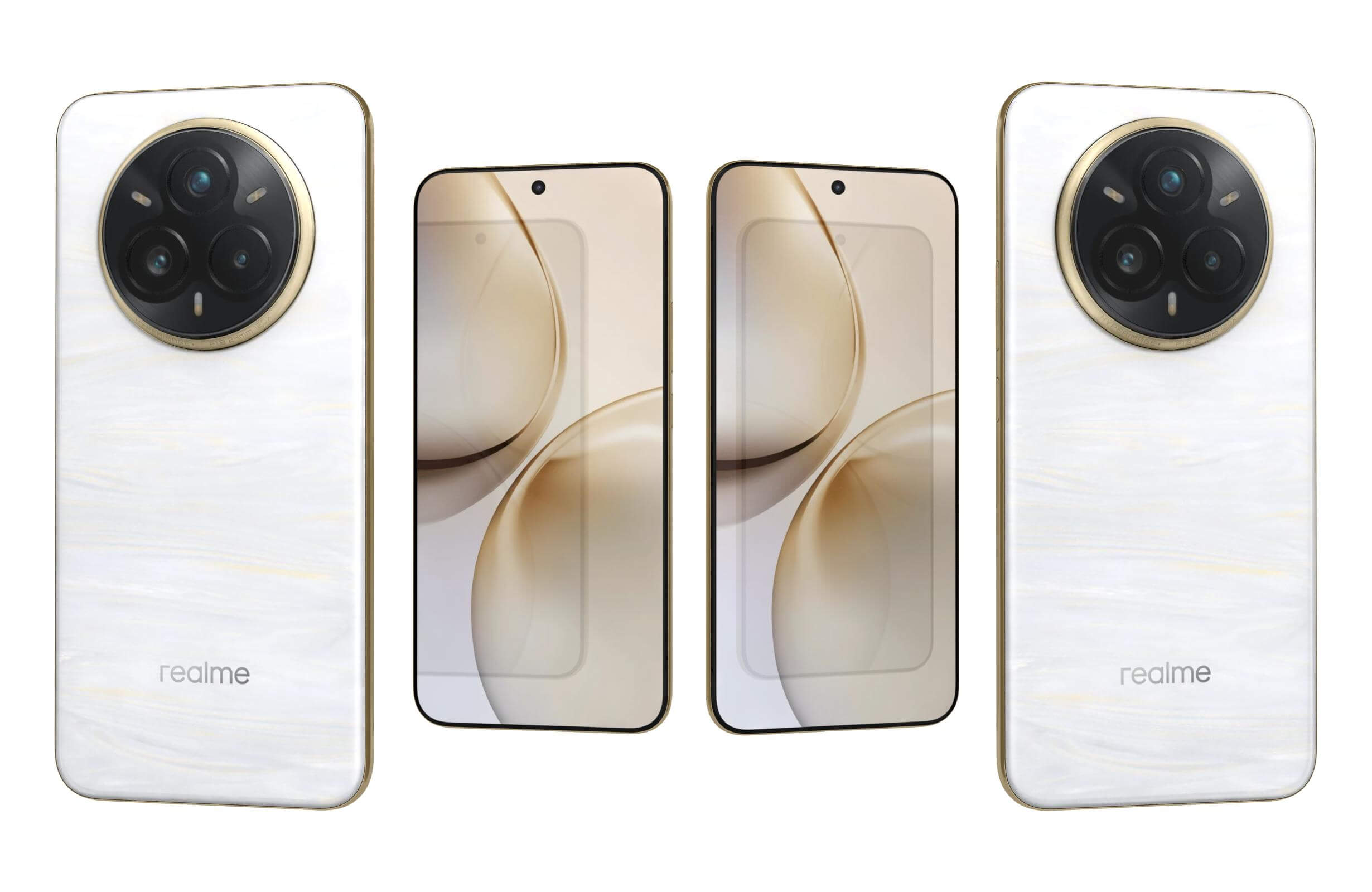 Realme 14 Pro Plus Gray and White - 3D Model by Rever_Art